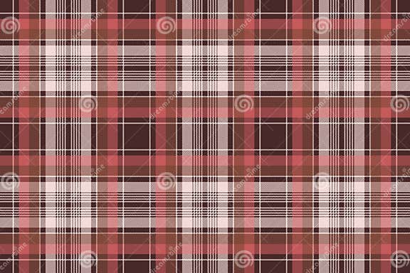 Red Plaid Fabric Texture Background Seamless Pattern Stock Vector ...