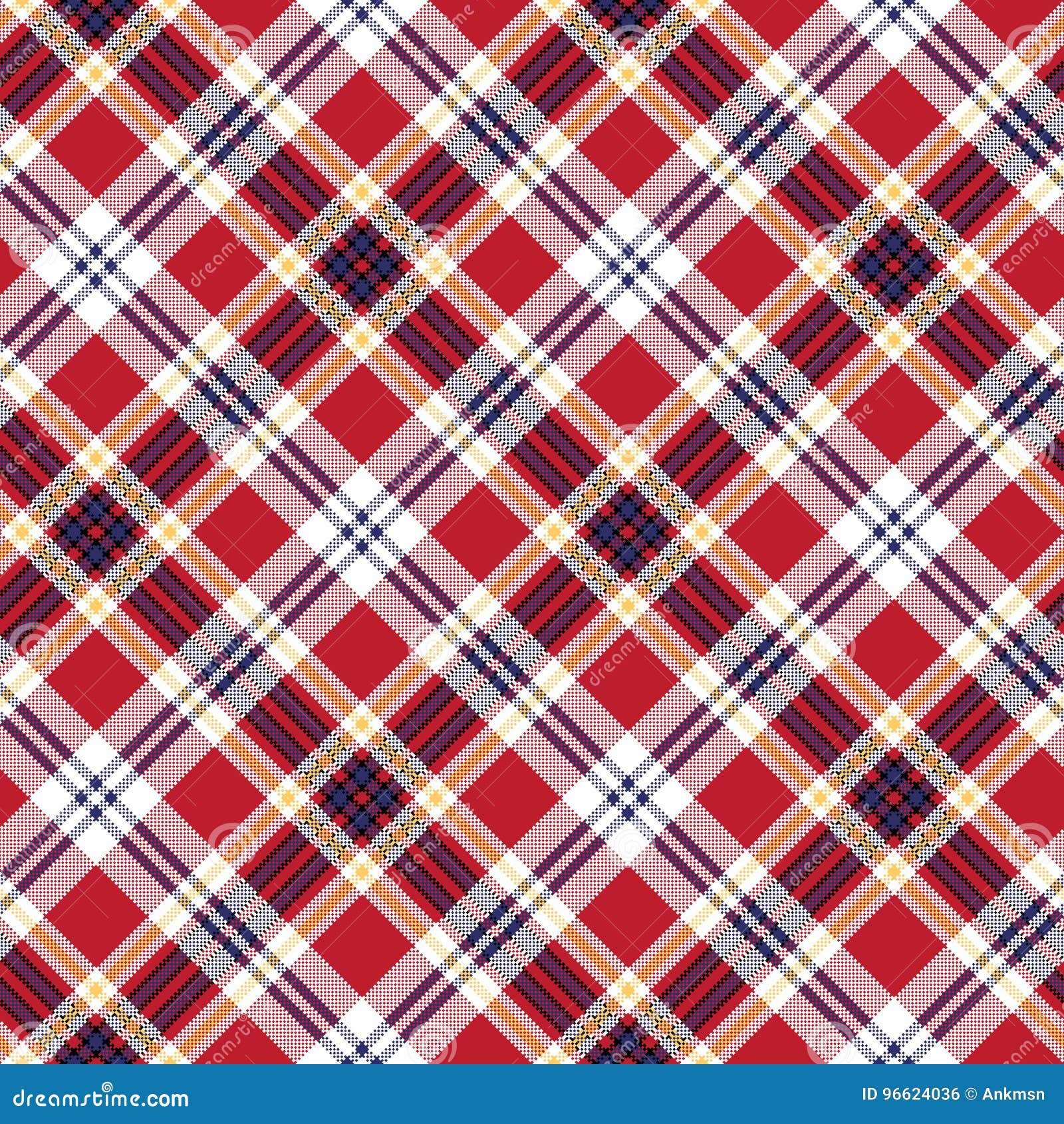 Red Plaid Seamless Fabric Texture Stock Vector - Illustration of fabric ...