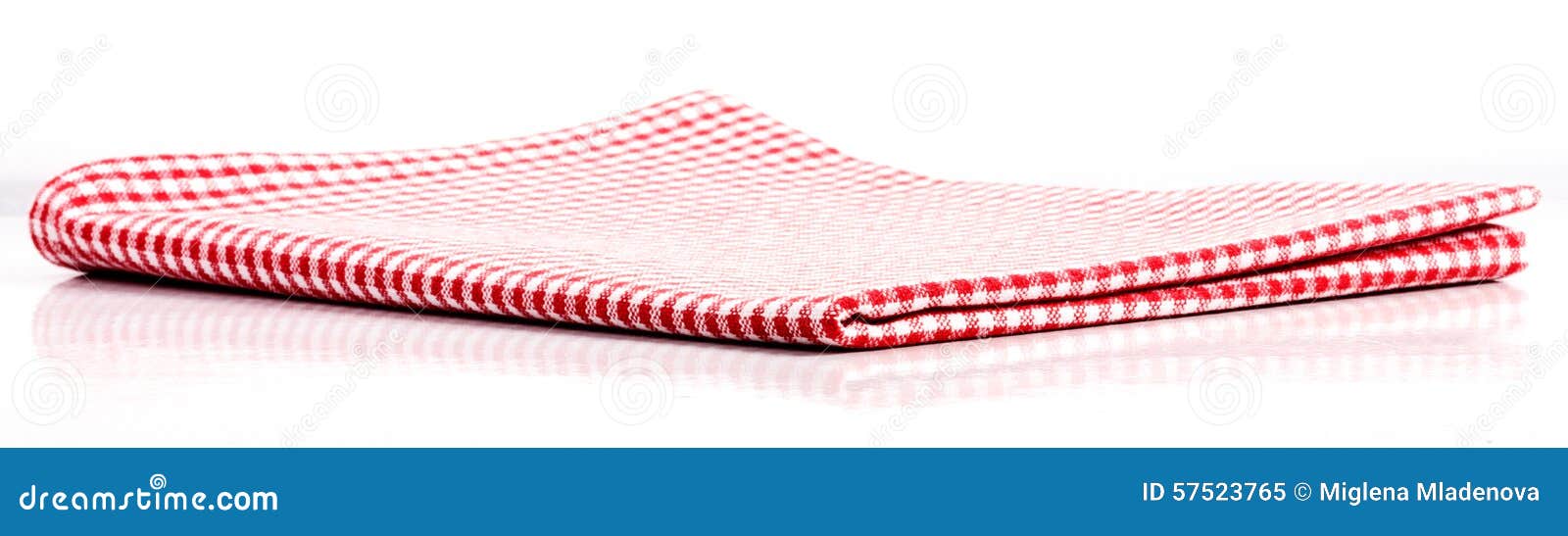 Red Plaid Tablecloth Folded in Two Stock Image - Image of folded ...