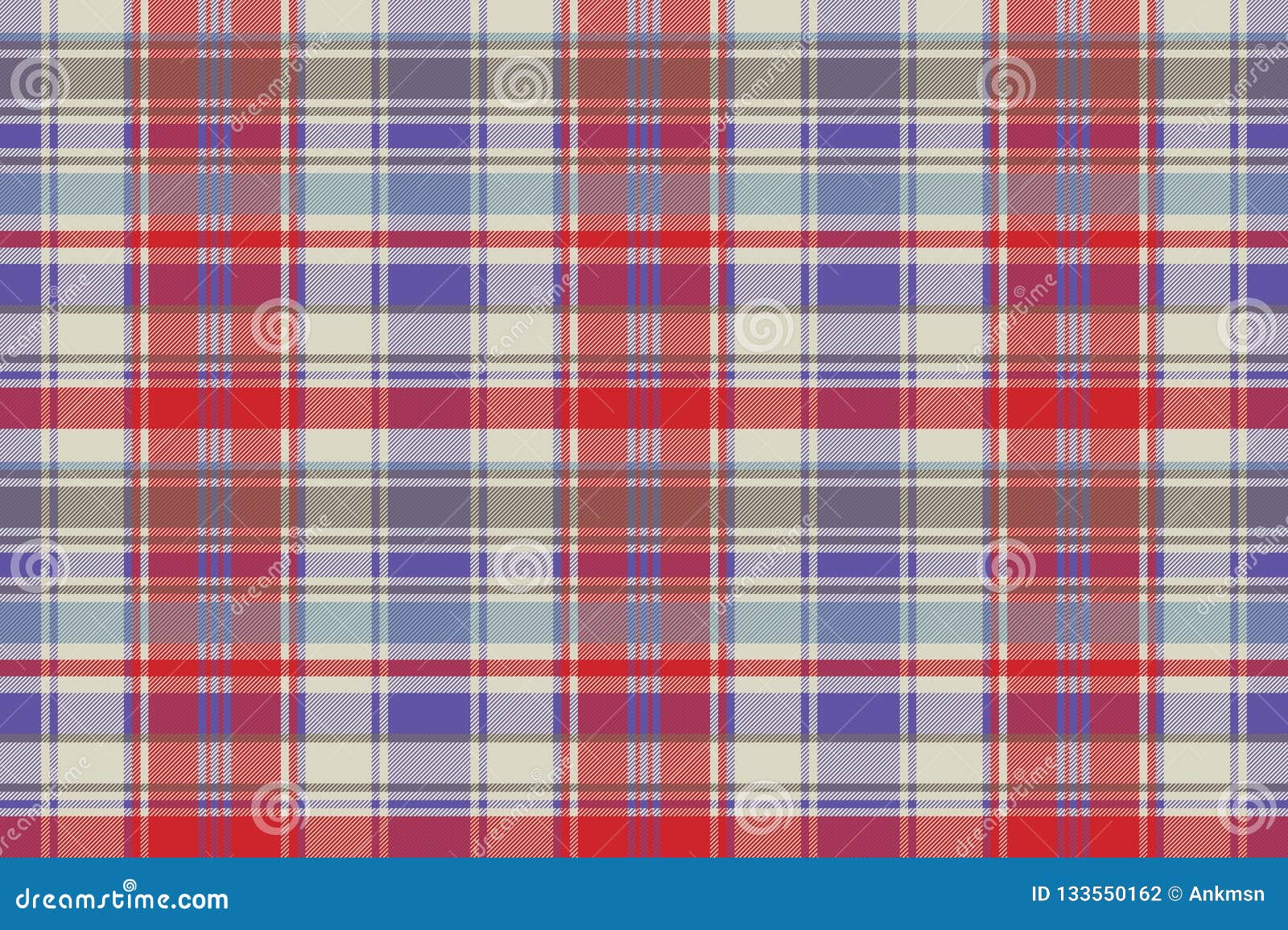 Red Plaid Tartan Fabric Texture Seamless Pattern Stock Vector ...