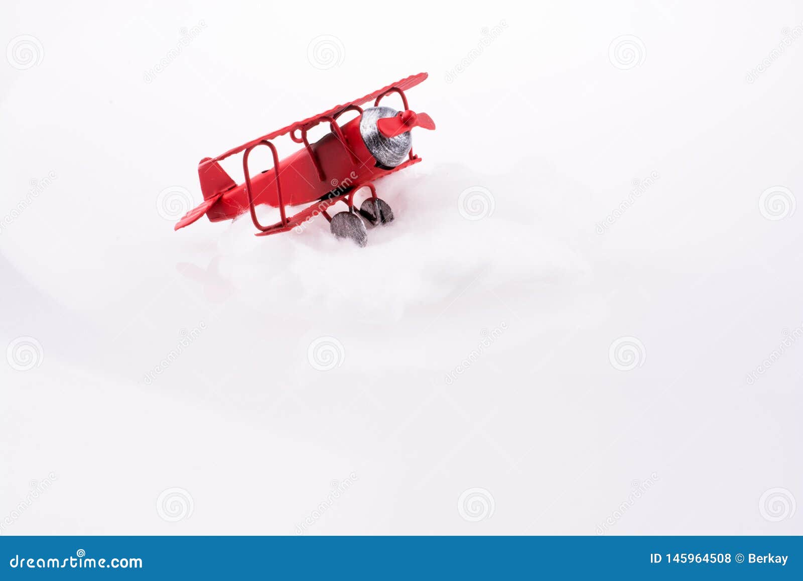 Red Plane stock photo. Image of isolated, vehicle, world - 145964508