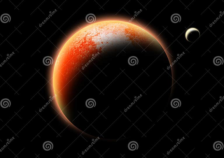 The red Planet stock illustration. Illustration of communication - 2362240