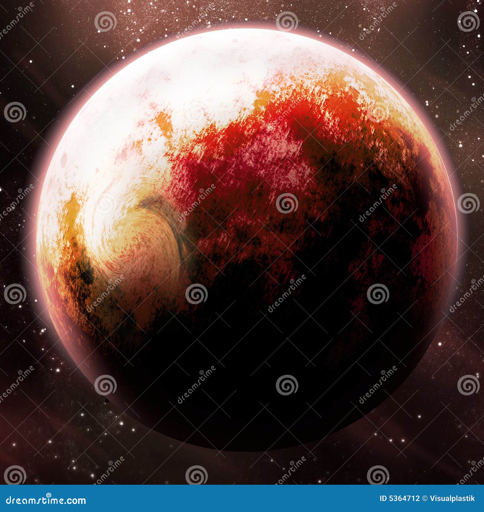 Red Planet stock illustration. Illustration of moon, solar - 5364712