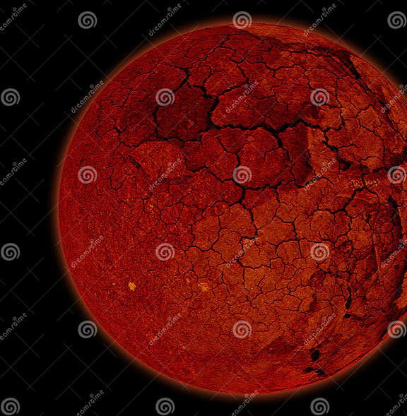 Red planet stock illustration. Illustration of orbital - 967886