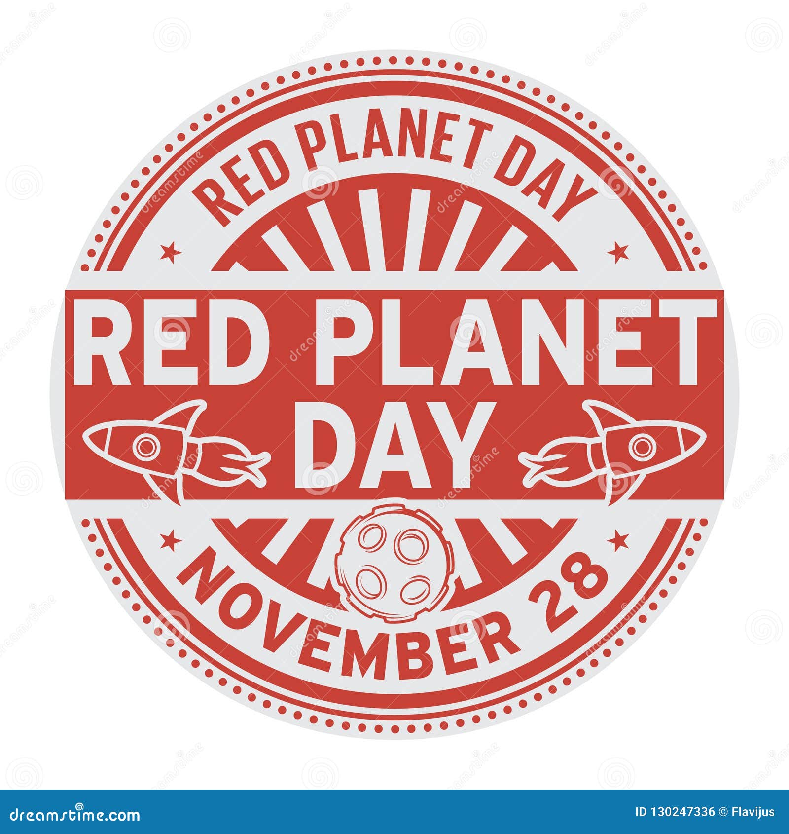 Red Planet Day, November 28 Stock Vector - Illustration of banner ...