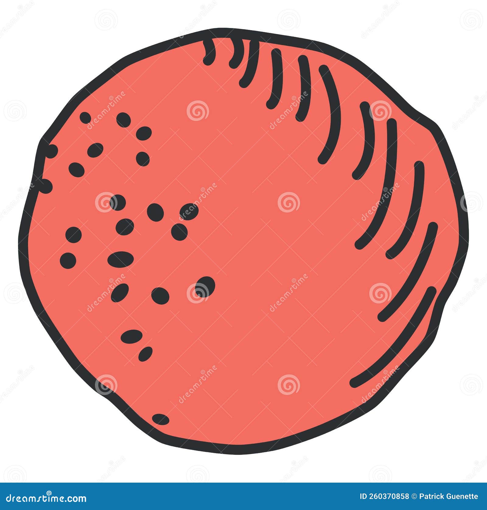 Red planet, icon stock vector. Illustration of star - 260370858