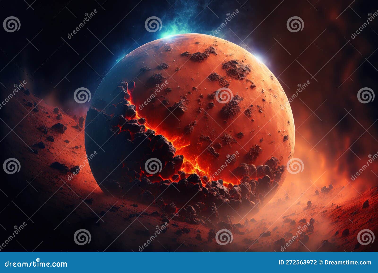 Mars Dust Devils Planet Icon Color Illustration | CartoonDealer.com ...