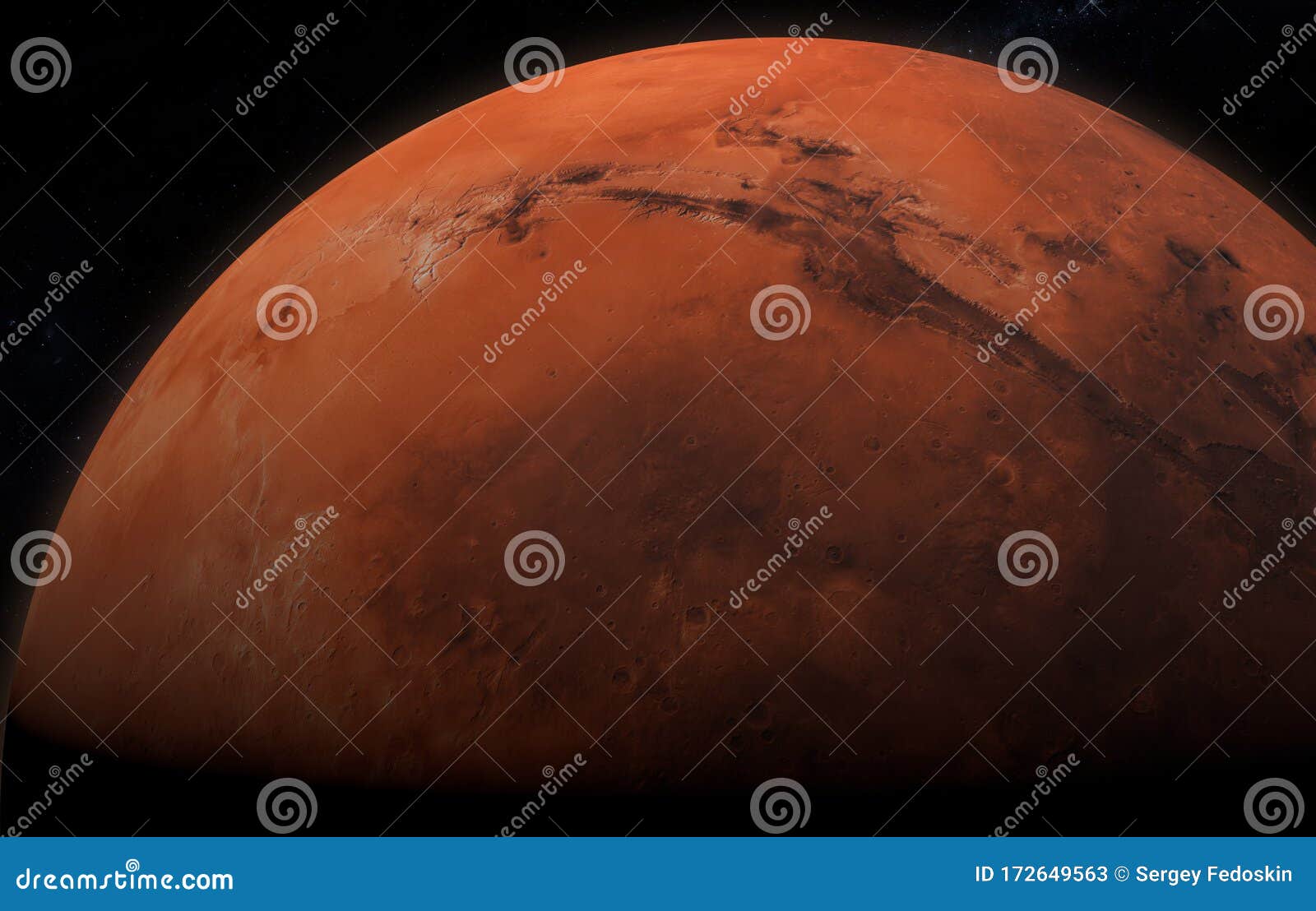 Red Planet Mars - is a Planet of the Solar System. Outer Space ...