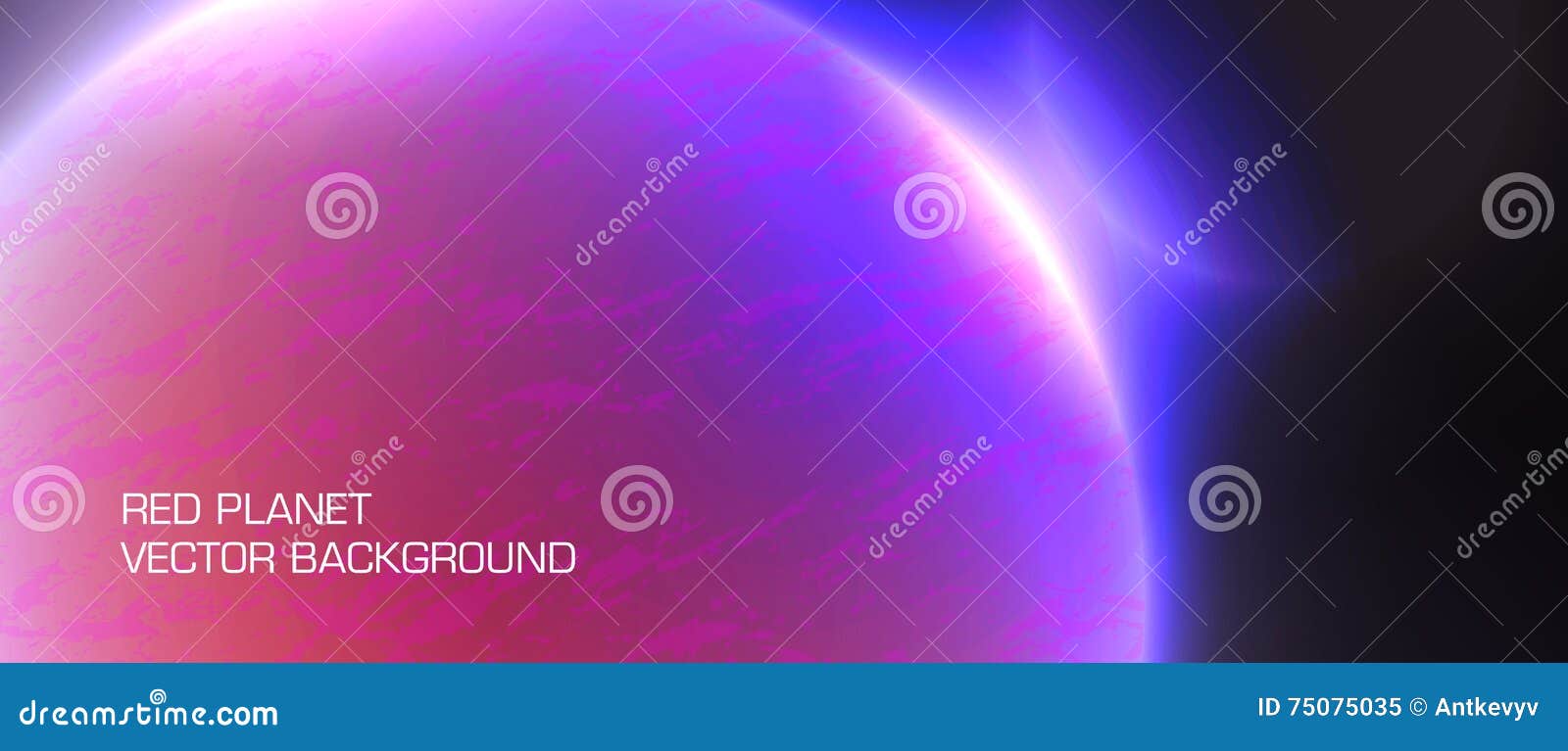 Red planet vector stock vector. Illustration of warming - 75075035