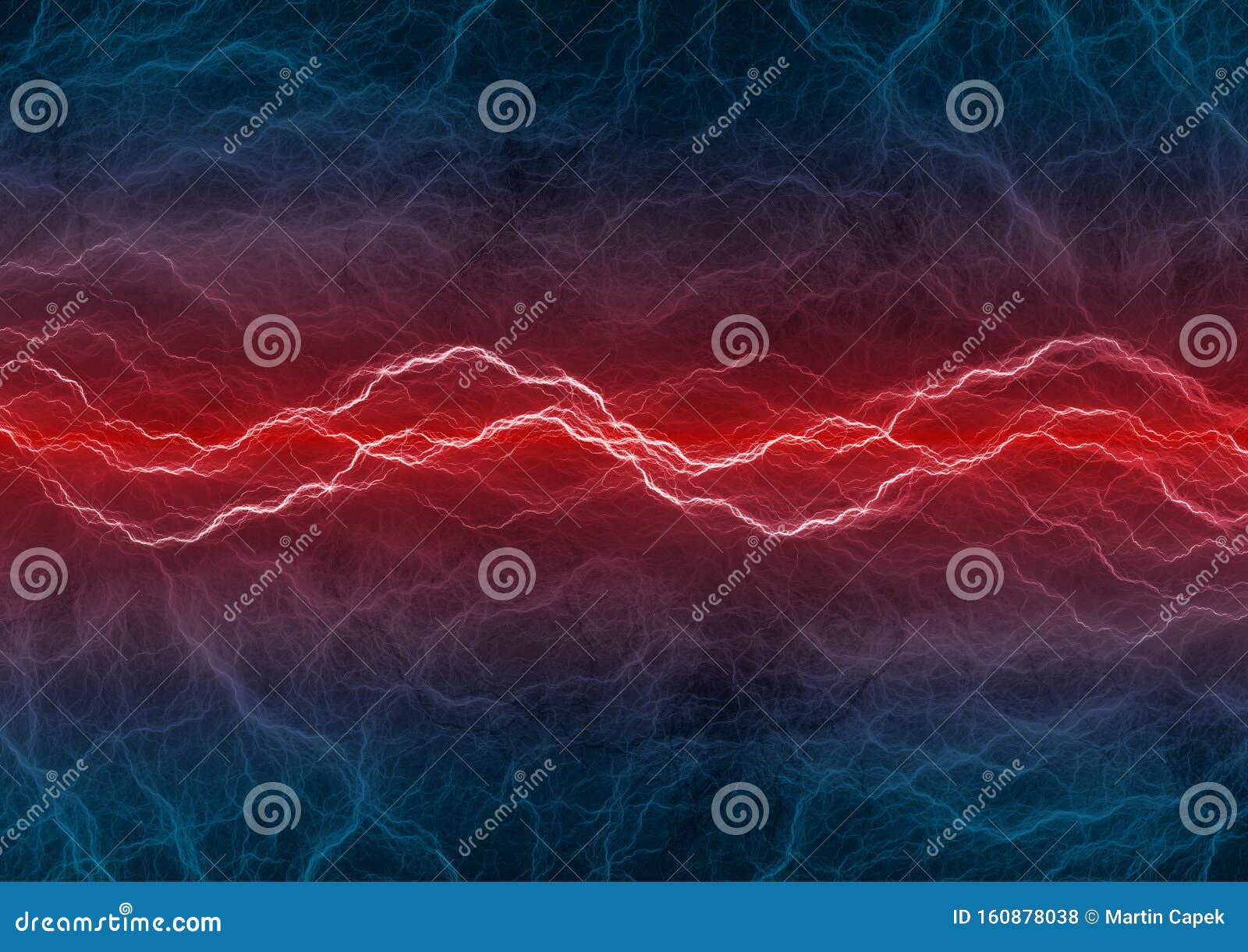 Red Plasma, Abstract Electrical Background Stock Illustration ...