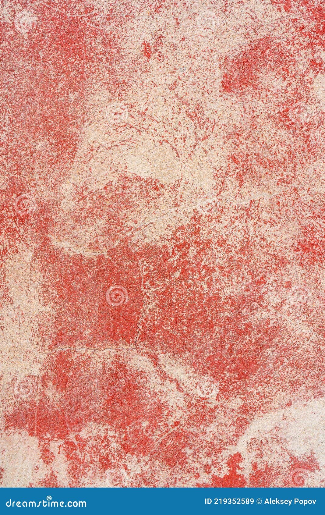 Red Plaster Texture. the Rough Surface the Wall of an Old House Stock ...