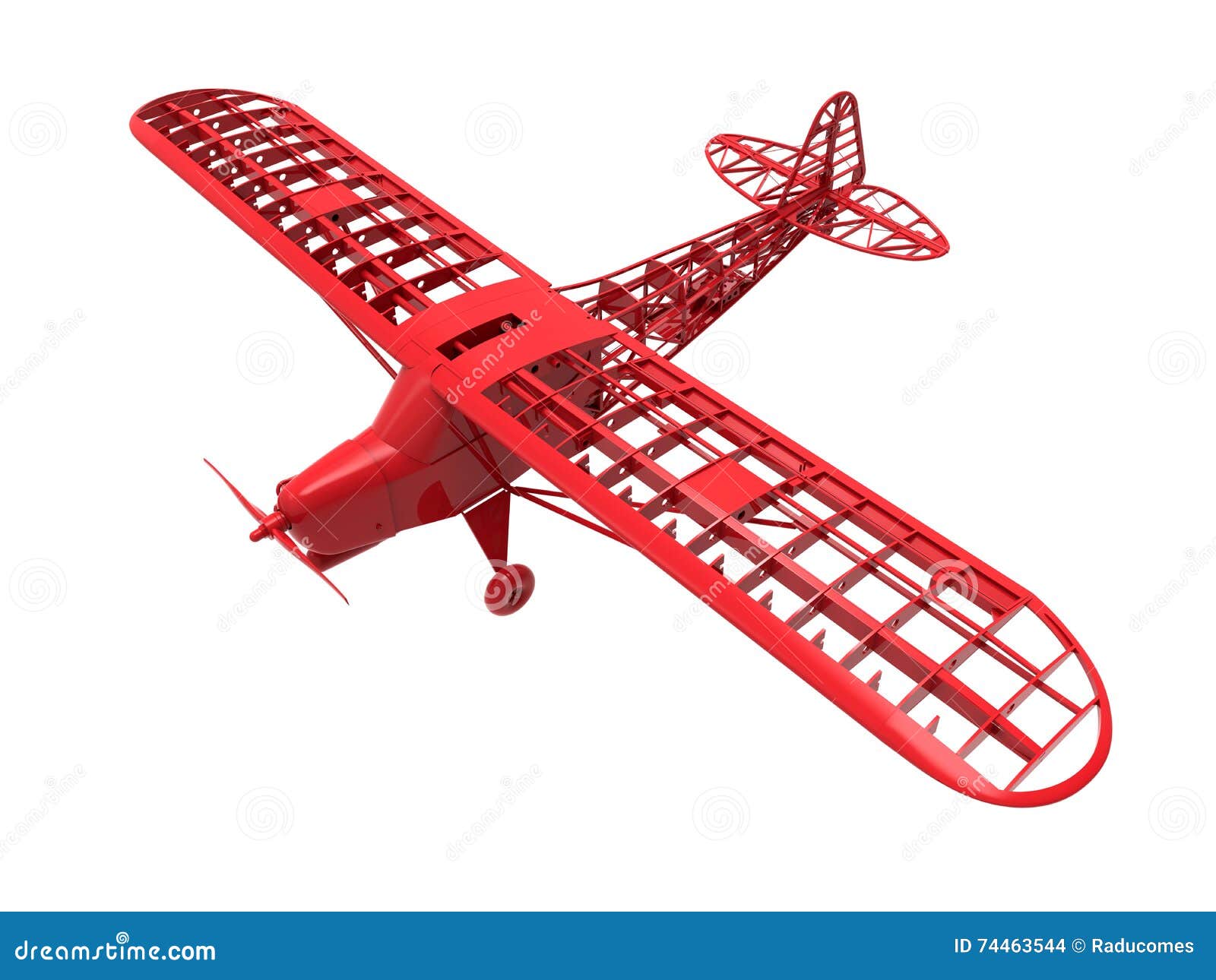 Red plastic airplane frame stock illustration. Illustration of carving ...