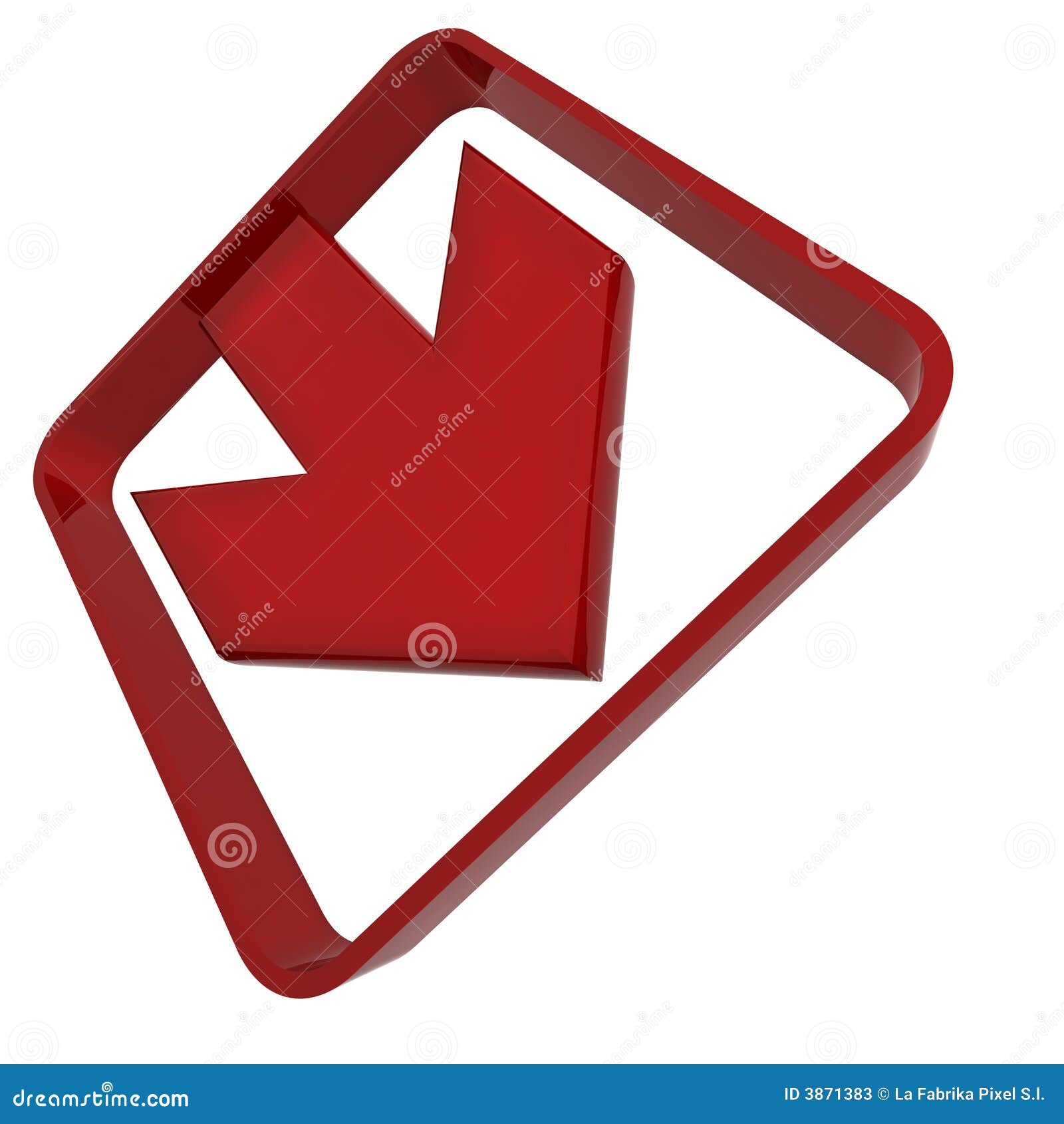 Red plastic arrow stock illustration. Illustration of plastic - 3871383