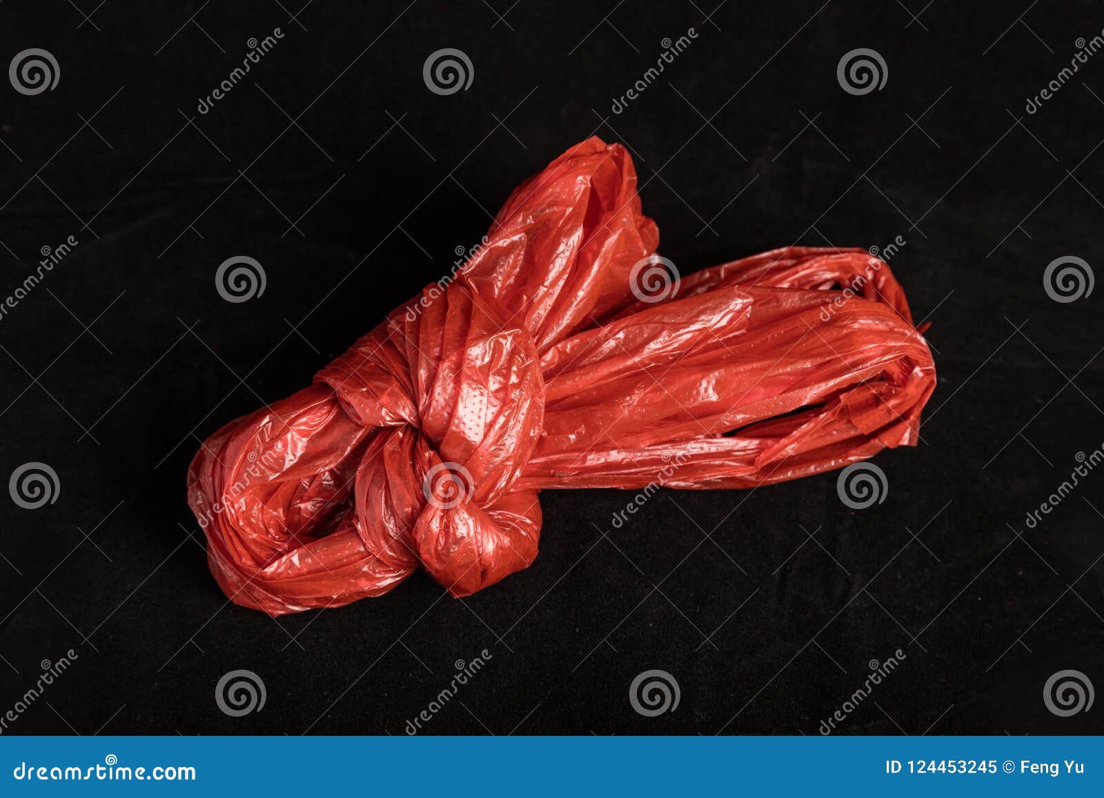 Red Plastic Bag stock image. Image of recycle, plastic - 124453245