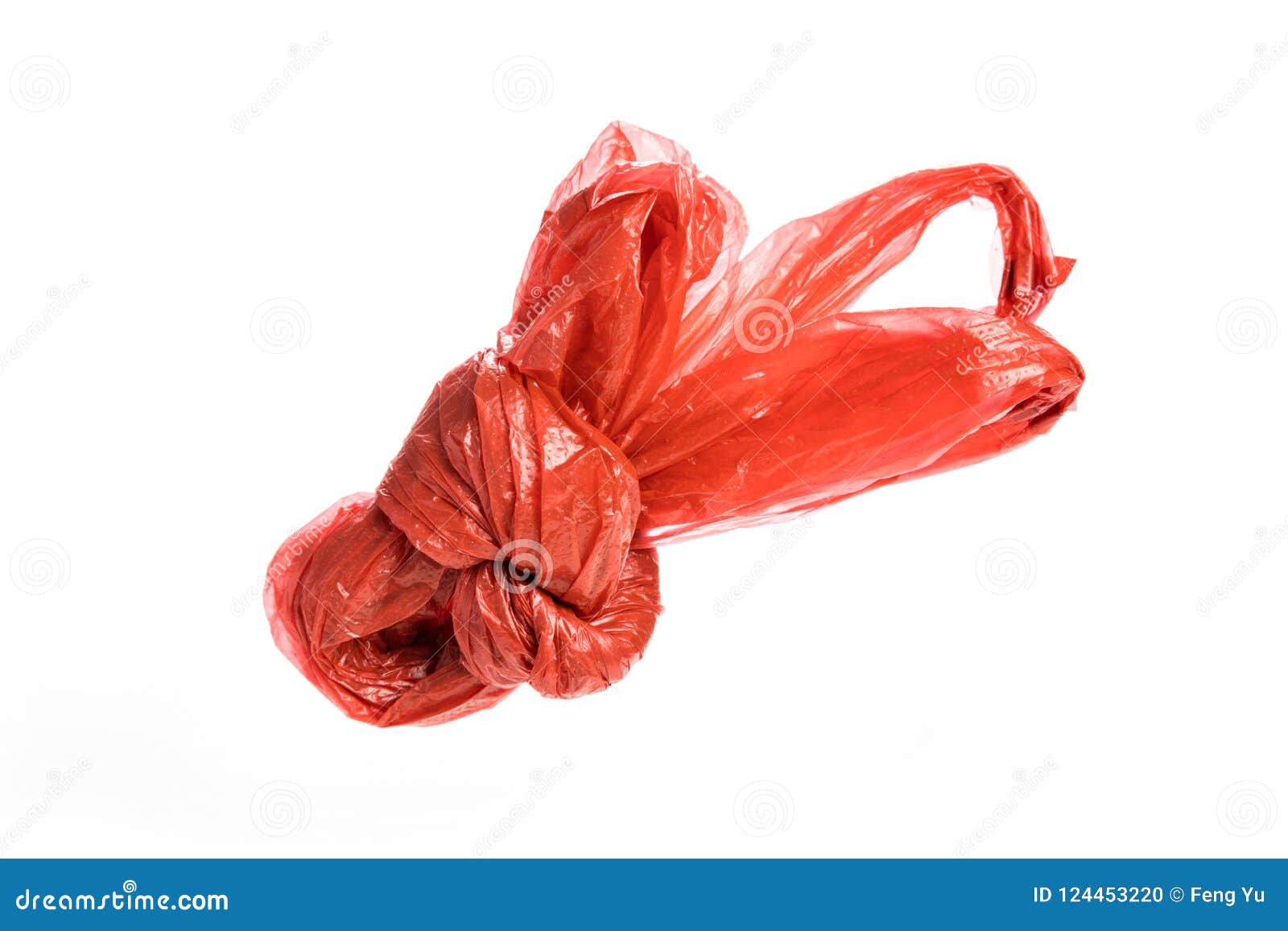 Red Plastic Bag stock photo. Image of recycle, environmental - 124453220