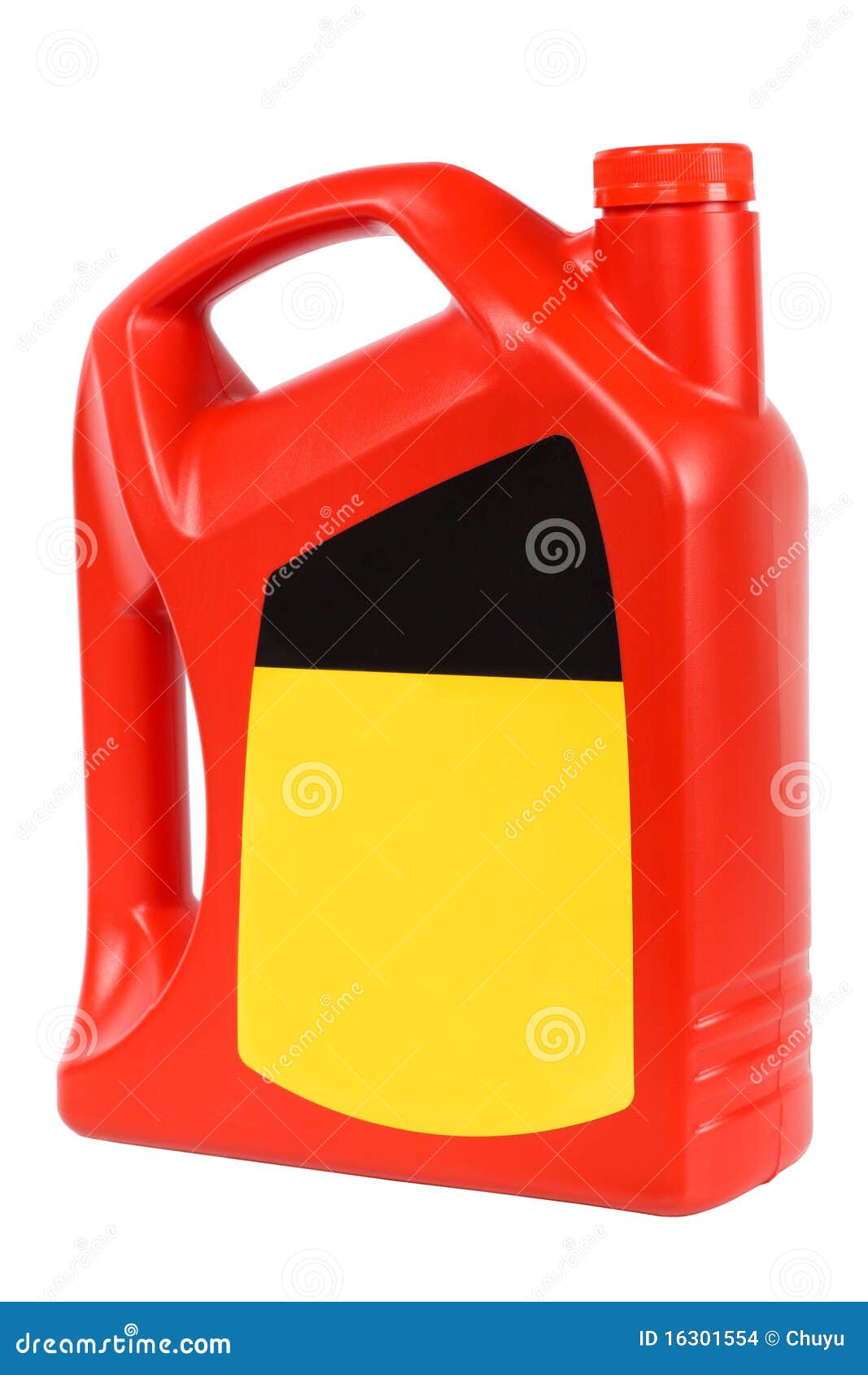 Red Plastic Bottle of Motor Oil Stock Photo - Image of full, flammable ...