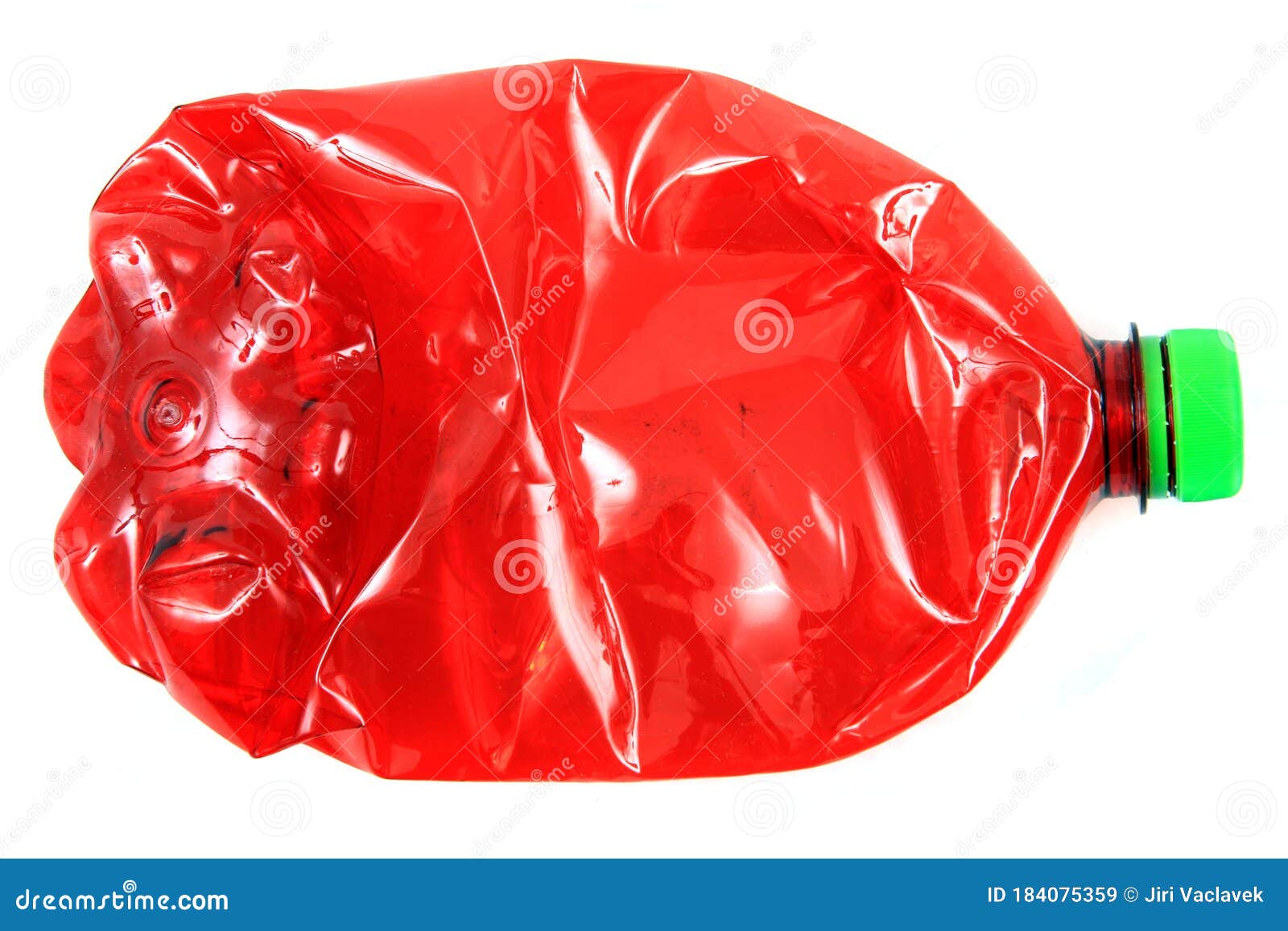 Red Plastic Bottle for Recycle Stock Image - Image of healthy, organic ...