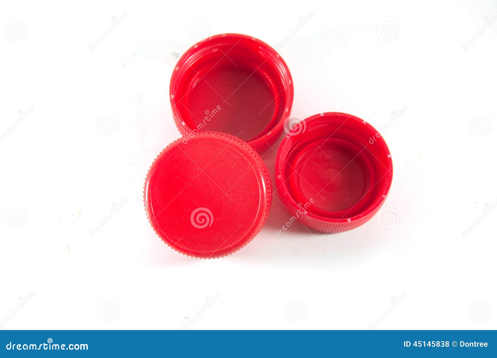 Red plastic bottle caps stock photo. Image of objicts - 45145838