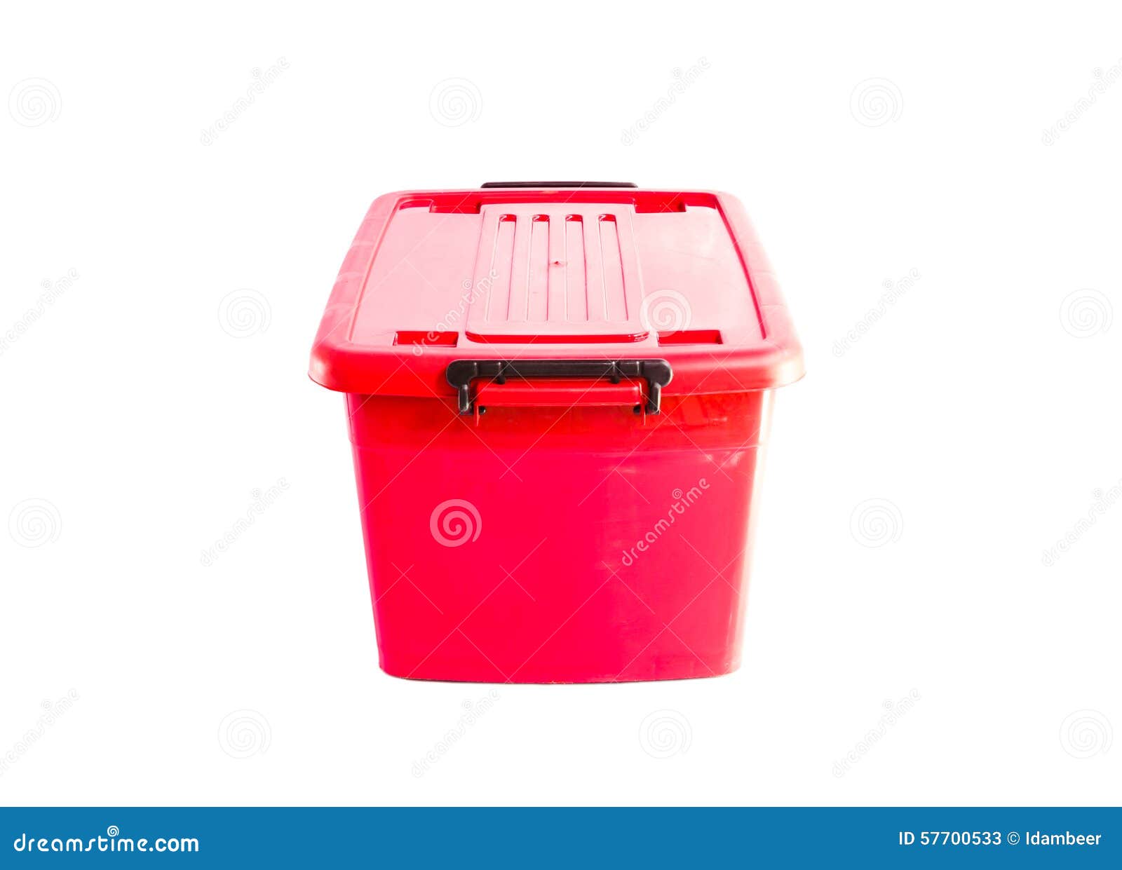 Red plastic box stock image. Image of studio, isolated - 57700533