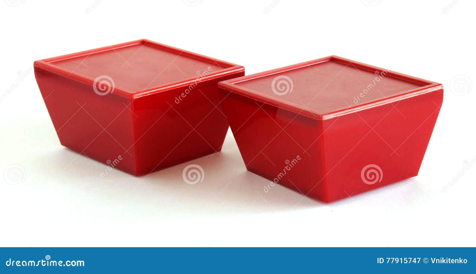 Red plastic boxes stock image. Image of packaging, ship - 77915747