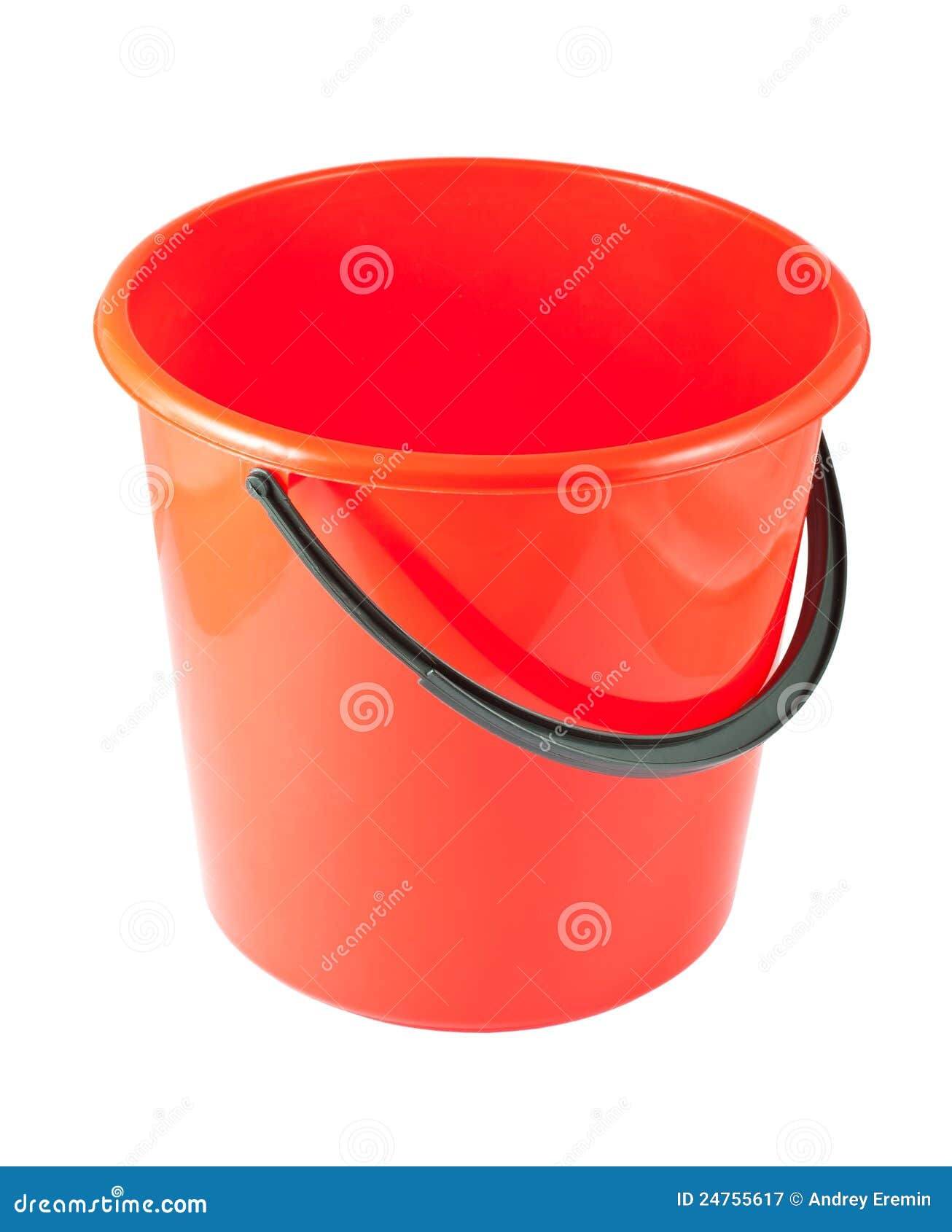 Red plastic bucket stock image. Image of home, object - 24755617