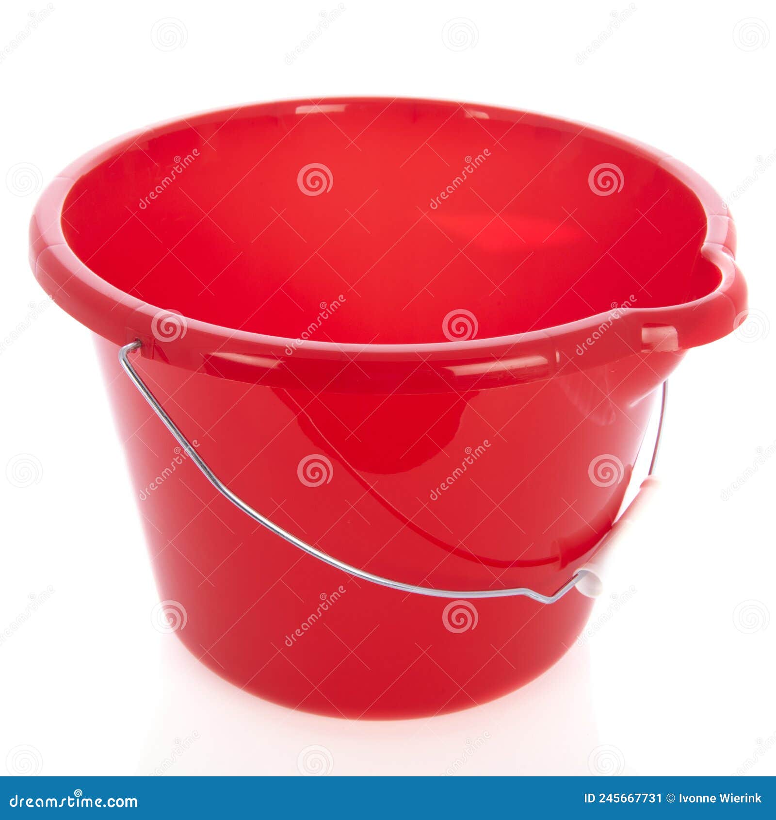 Red plastic bucket stock image. Image of bucket, color - 245667731