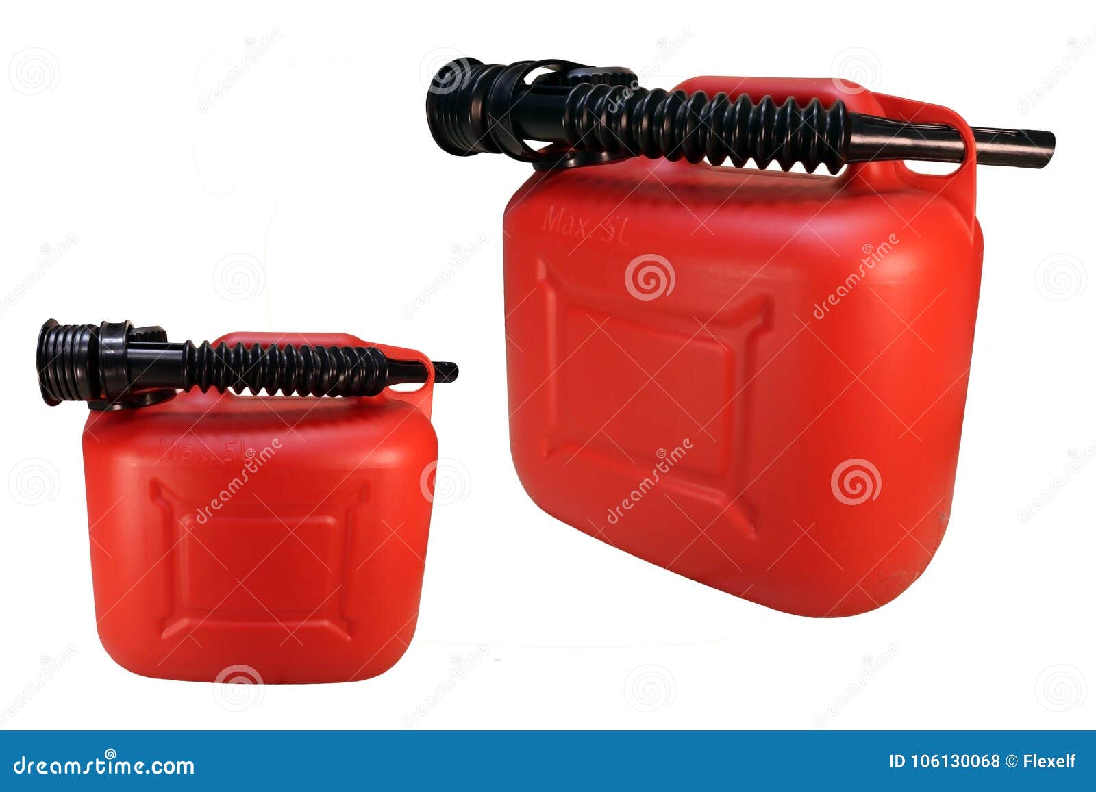 The red plastic canister. stock photo. Image of plastic - 106130068
