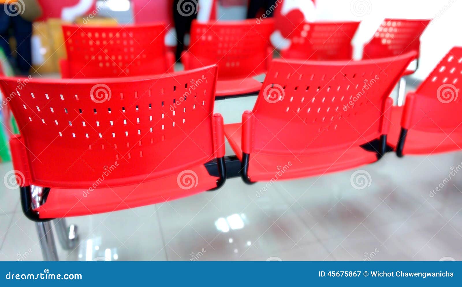 Red plastic chair stock image. Image of objects, outdoor - 45675867