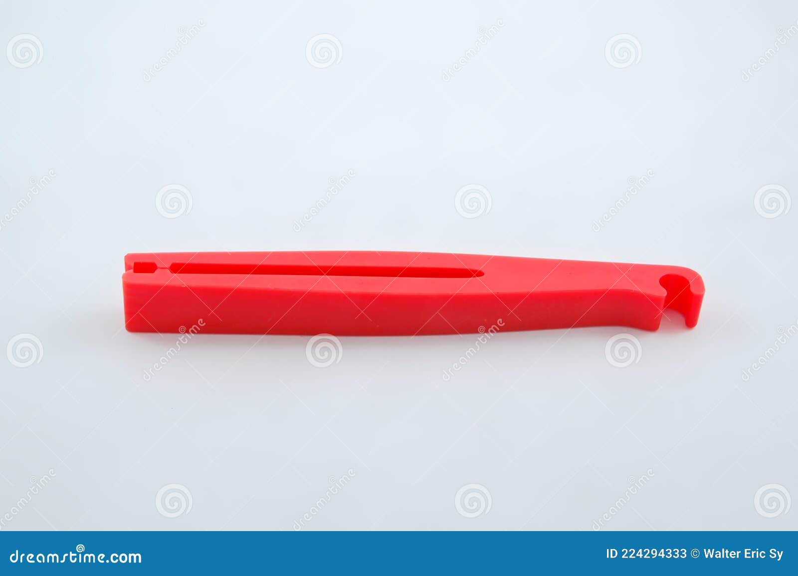 Red Plastic Clip Tool for Car Repair and Emergency Stock Image - Image ...