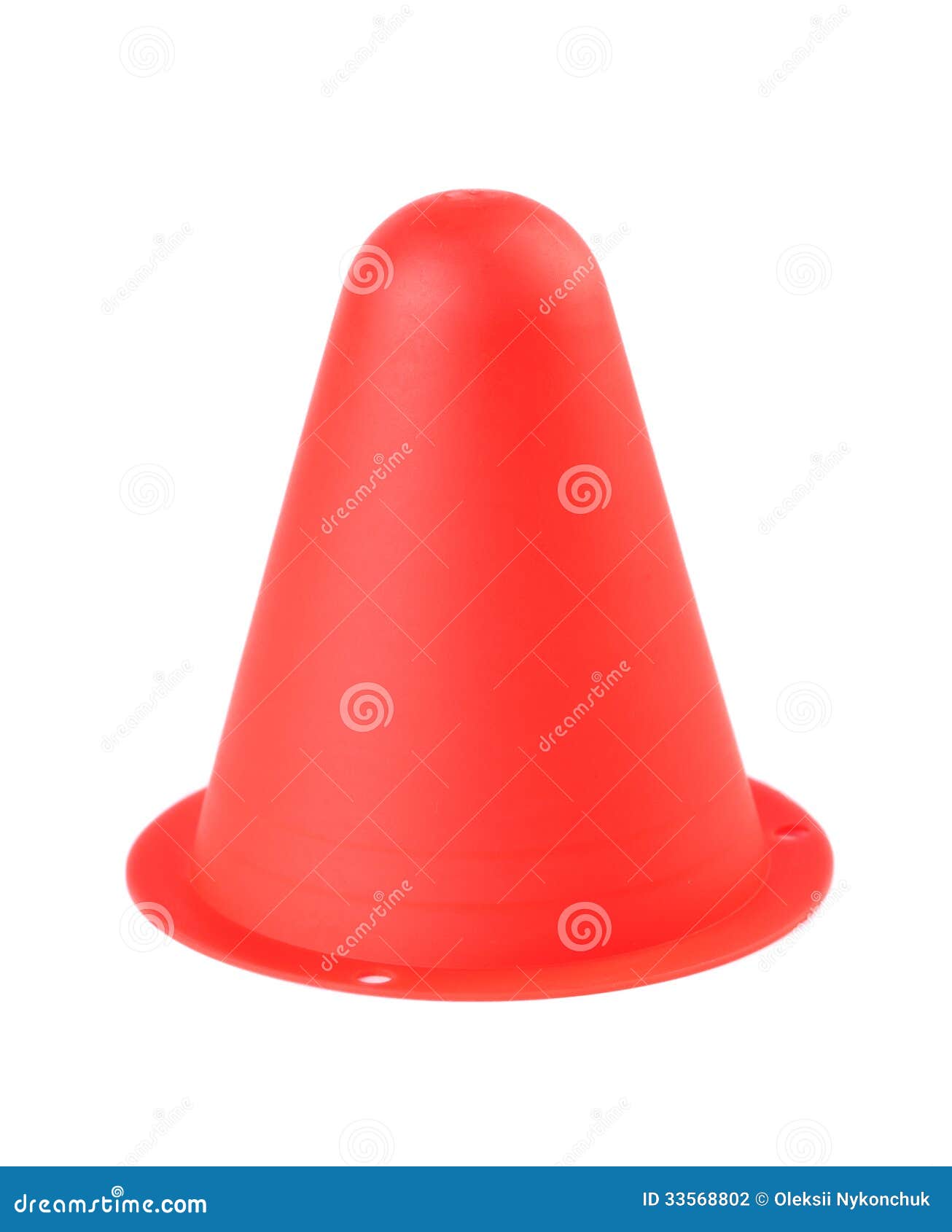 Red plastic cone stock photo. Image of safety, industry - 33568802