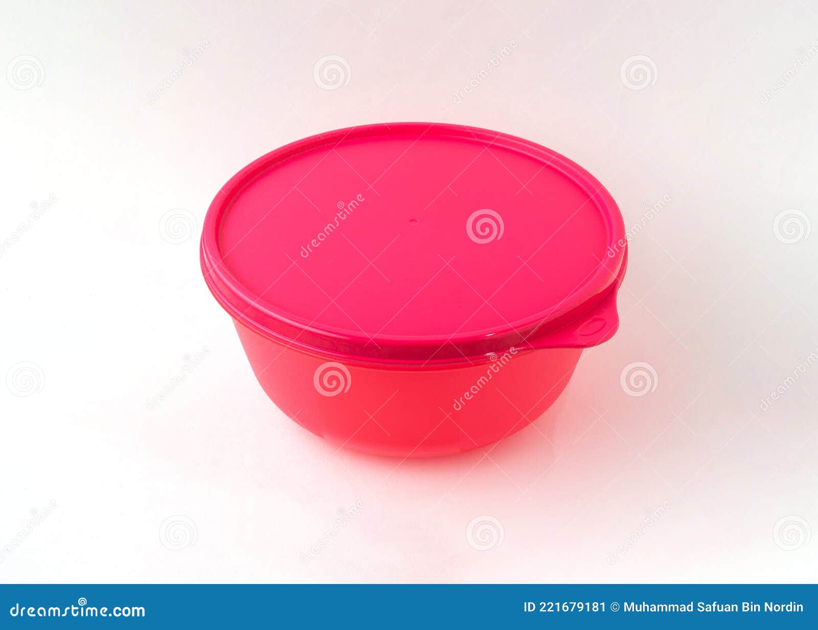 Red of Plastic Container Isolated on White Background Stock Image ...