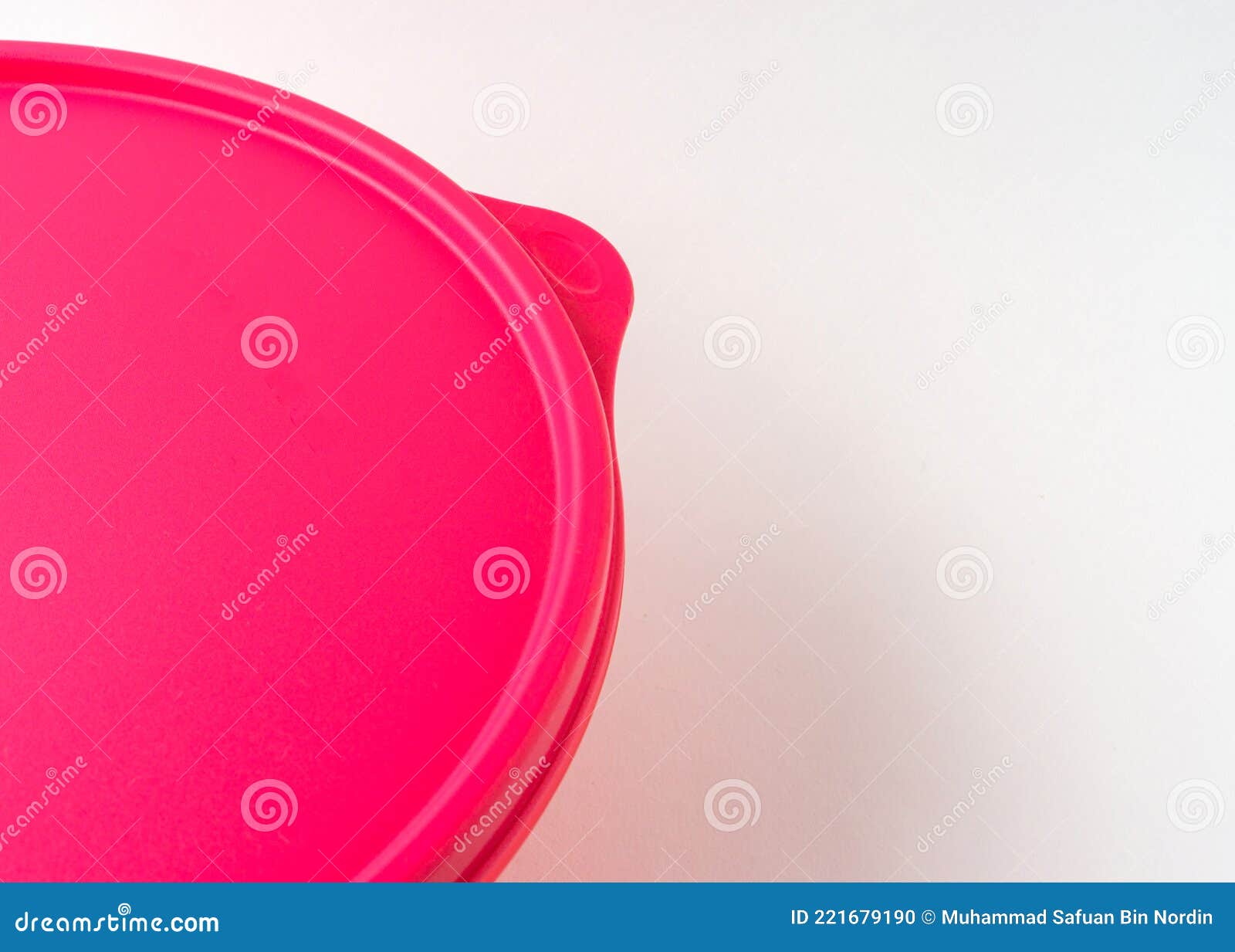 Red of Plastic Container Isolated on White Background Stock Photo ...