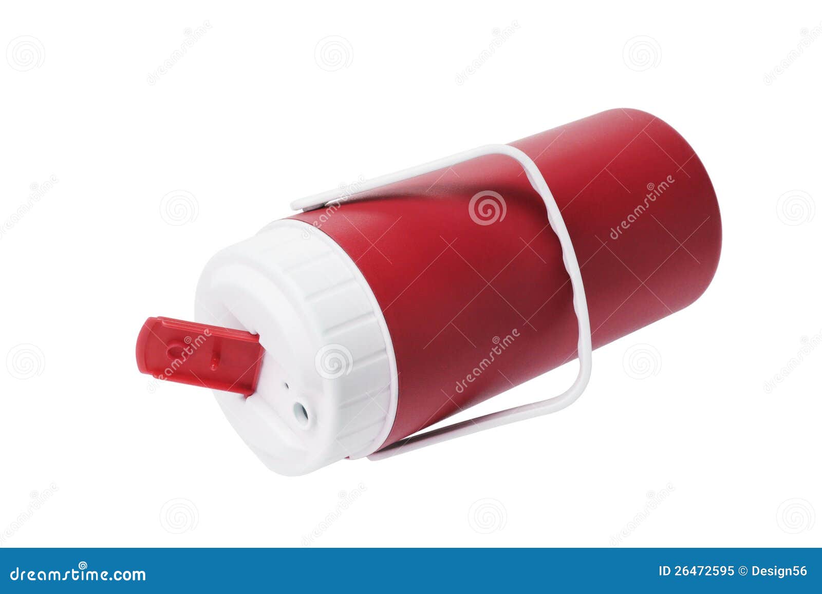 Red Plastic Flask stock image. Image of open, single - 26472595