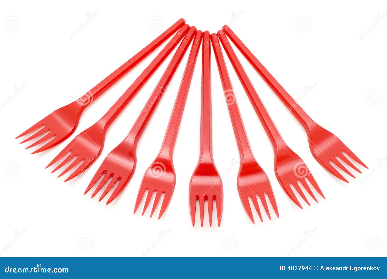 Red plastic fork stock photo. Image of fast, background - 4027944