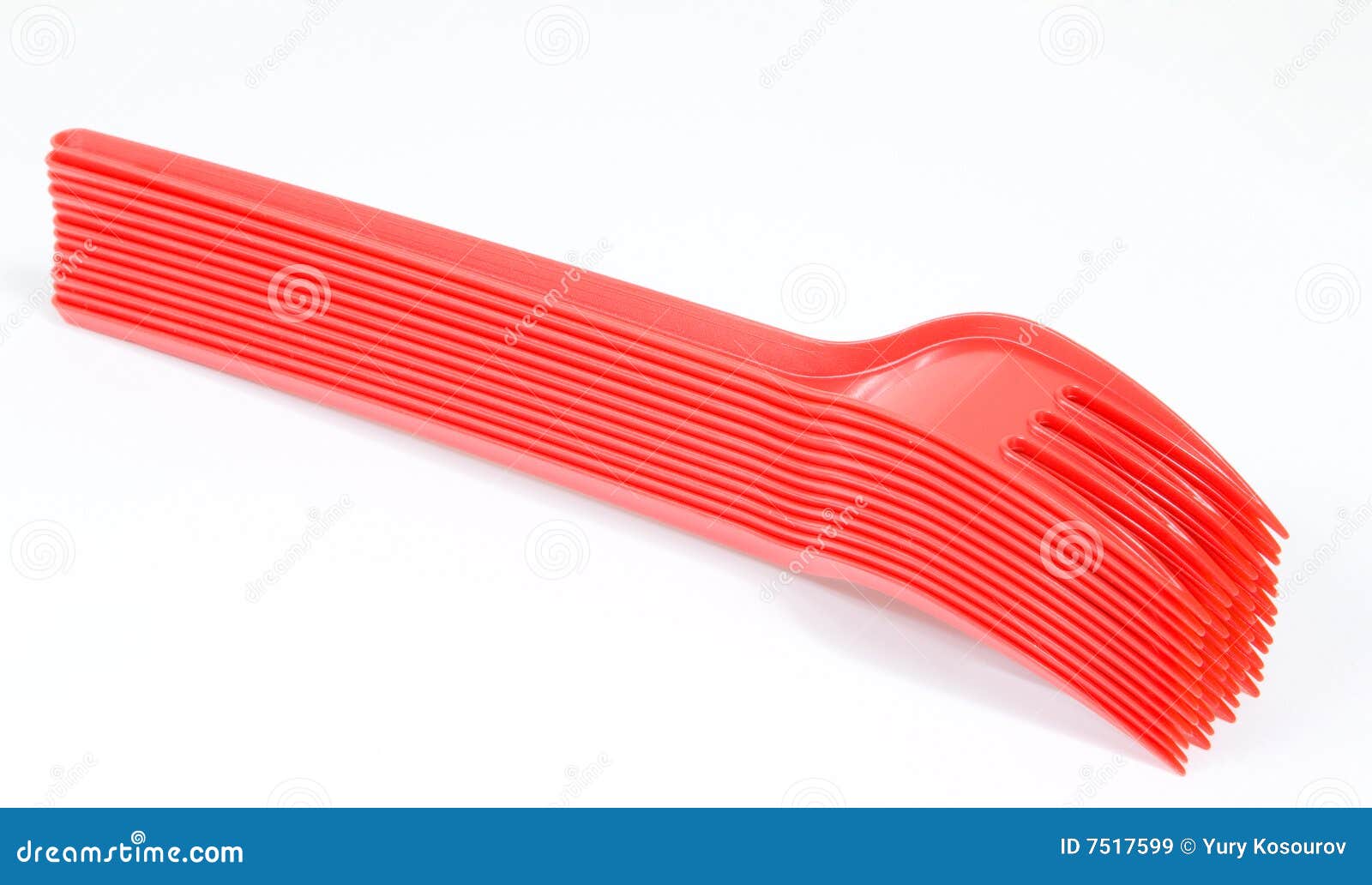 Red plastic forks stock image. Image of objects, breakfast - 7517599