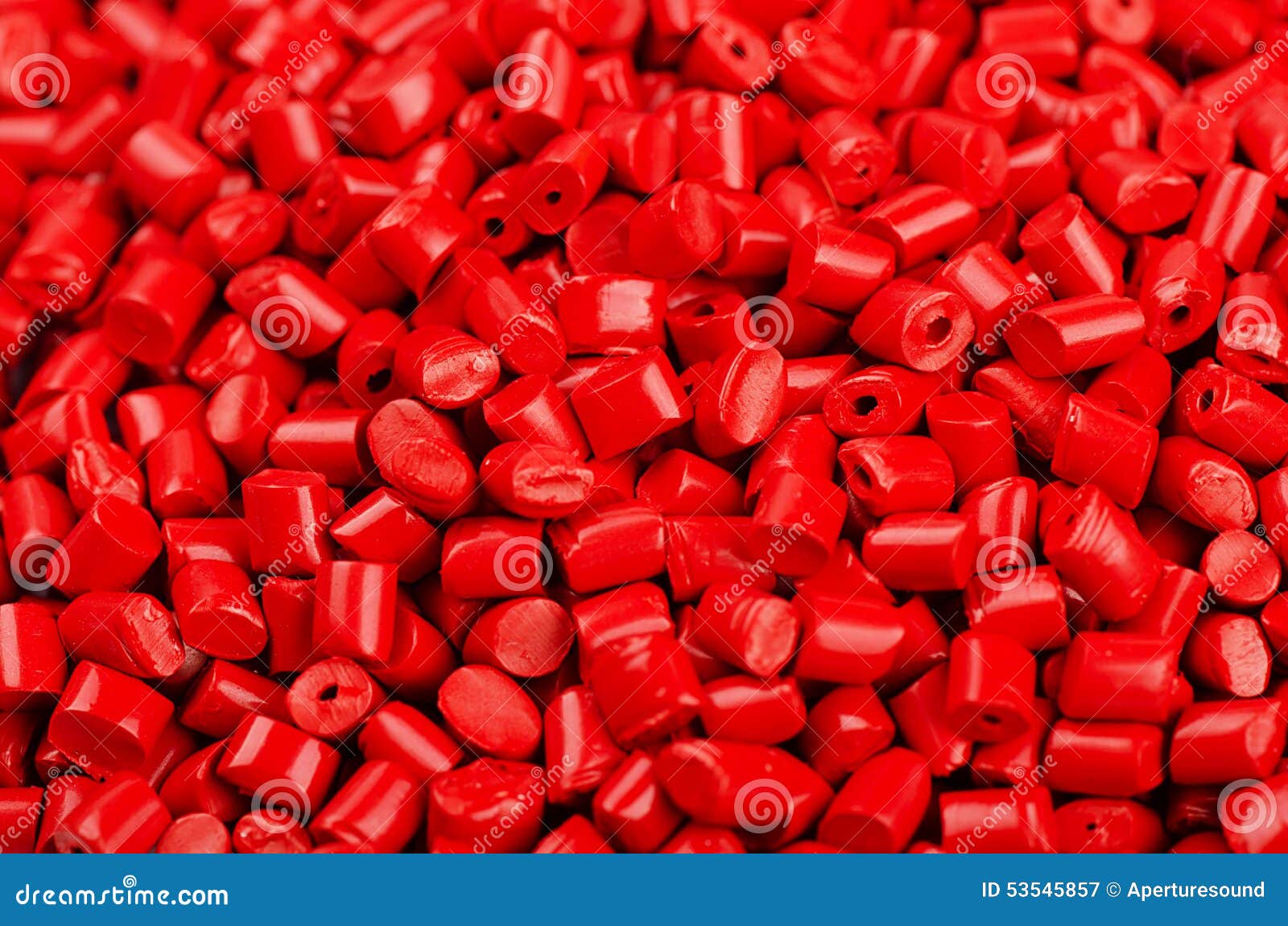 Red plastic grains stock image. Image of molecular, petrochemical ...