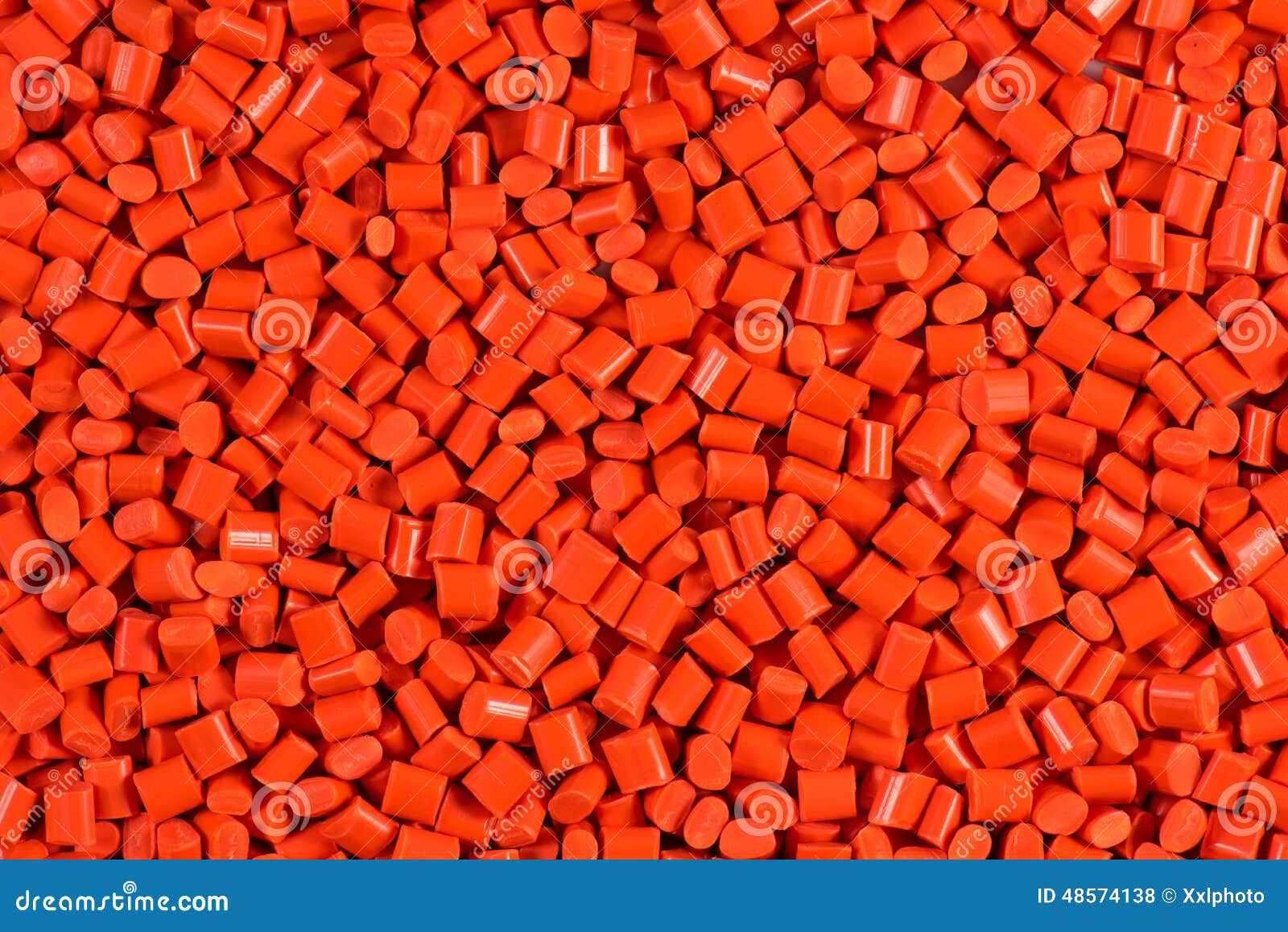 Red Plastic Granulate Pellets Stock Photo - Image of gradient, batch ...