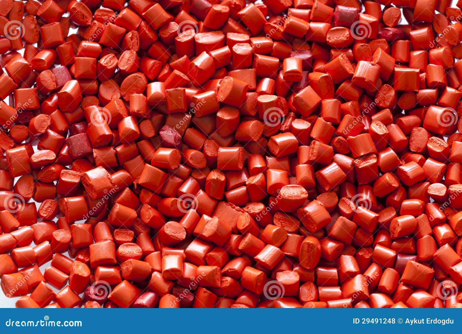 Red plastic granules stock photo. Image of chemistry - 29491248