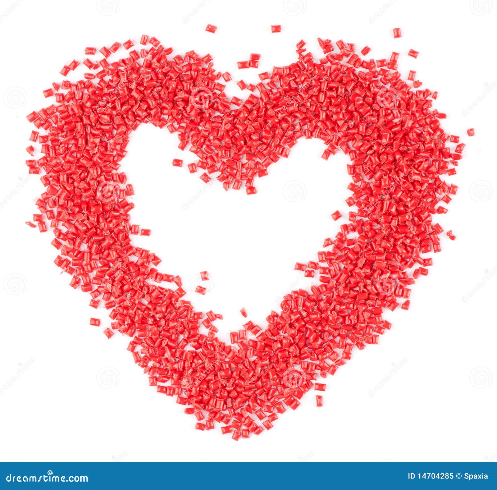 Red plastic heart stock illustration. Illustration of abstract - 14704285