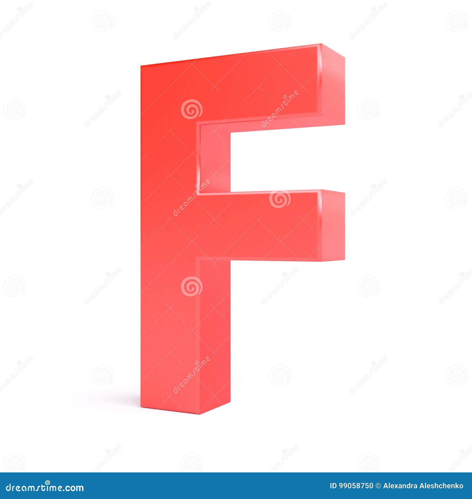 Red plastic letter stock illustration. Illustration of white - 99058750