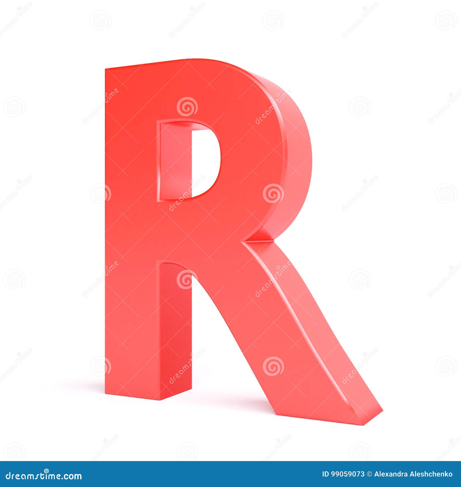 Red plastic letter stock illustration. Illustration of color - 99059073