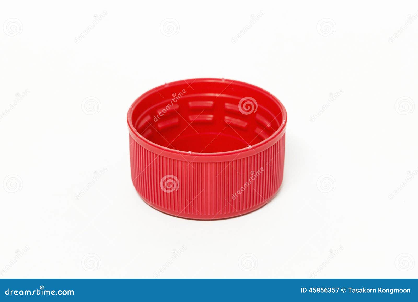 Red Plastic Lid Isolated on White Background Stock Image - Image of ...