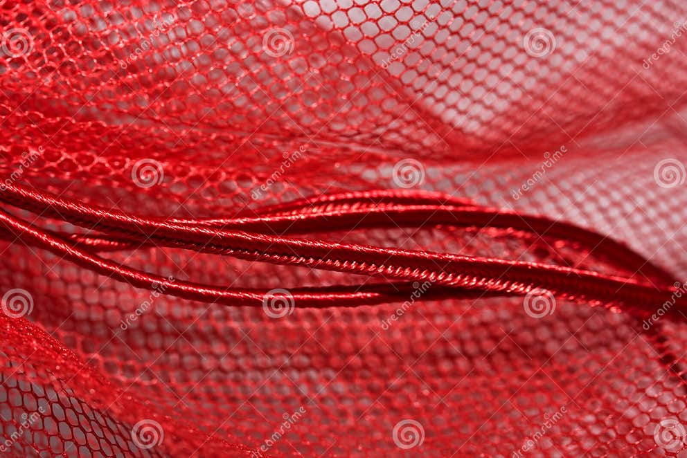 Red Plastic Netting Abstract. Stock Image - Image of netting, closeup ...