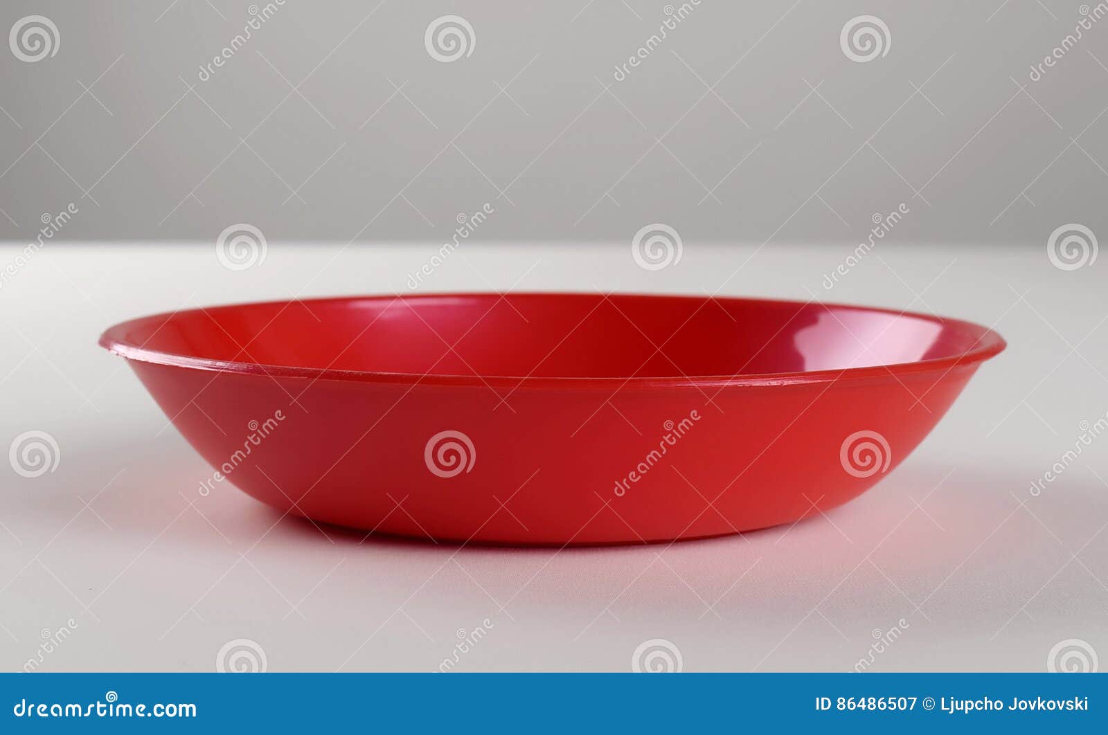 Red plastic shallow dish stock image. Image of food, shallow - 86486507