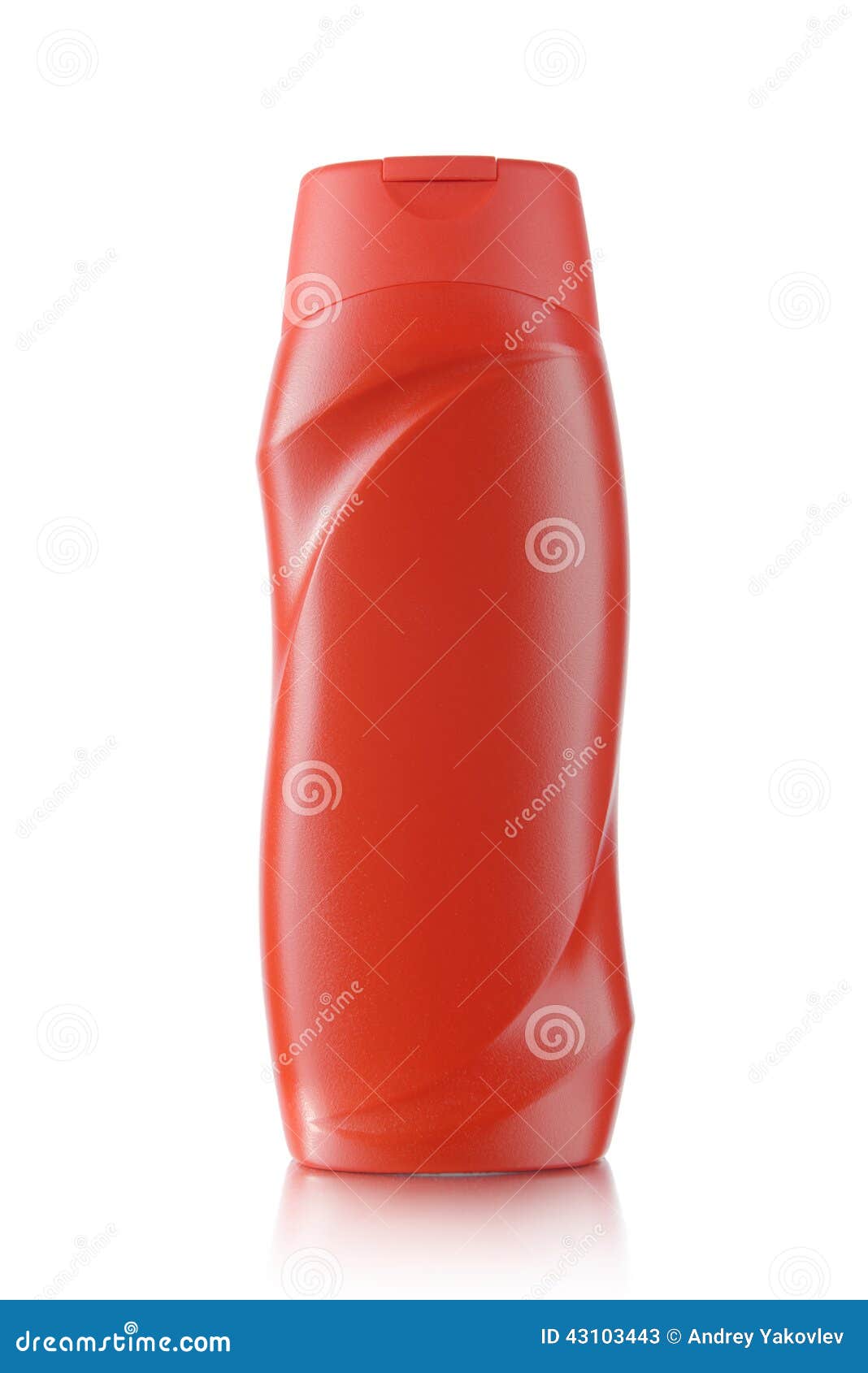 Red Plastic Shampoo Container Stock Image - Image of product, hair ...