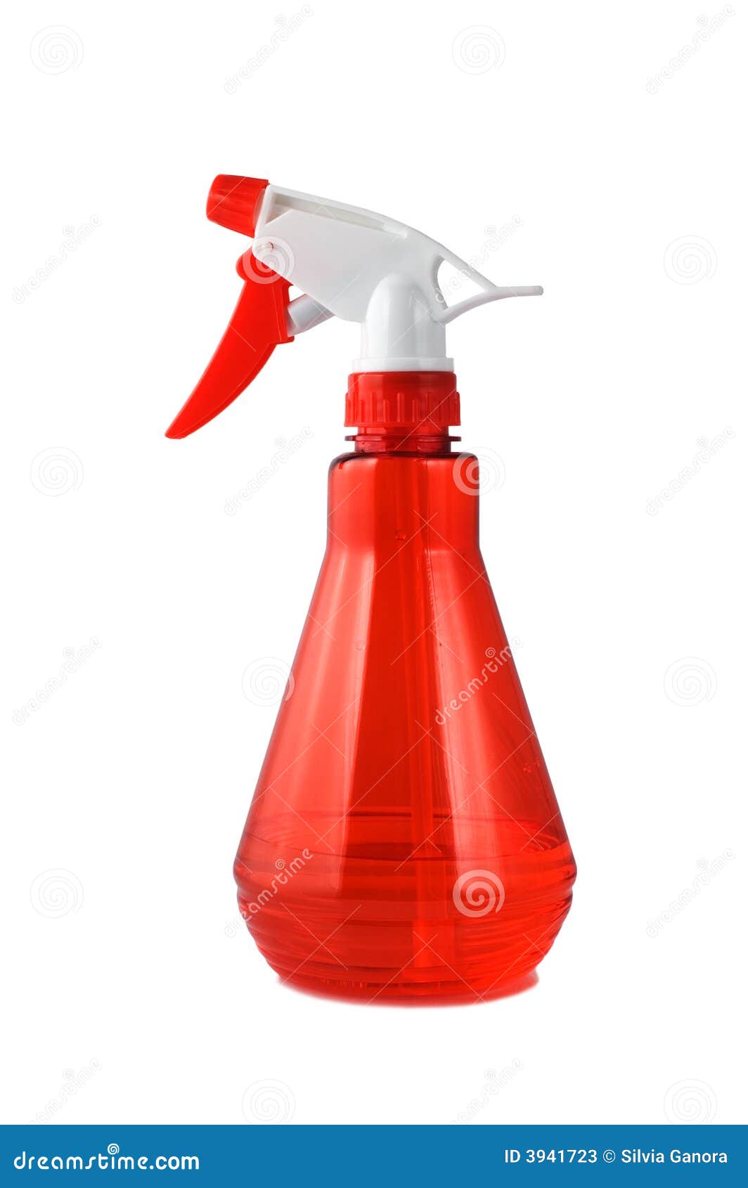 Red plastic sprayer stock image. Image of lifestyles, sprayer - 3941723
