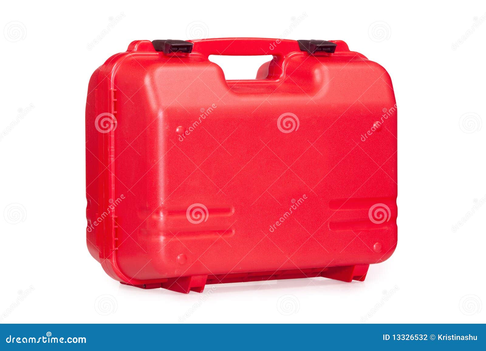 Red plastic toolbox stock photo. Image of compact, case - 13326532