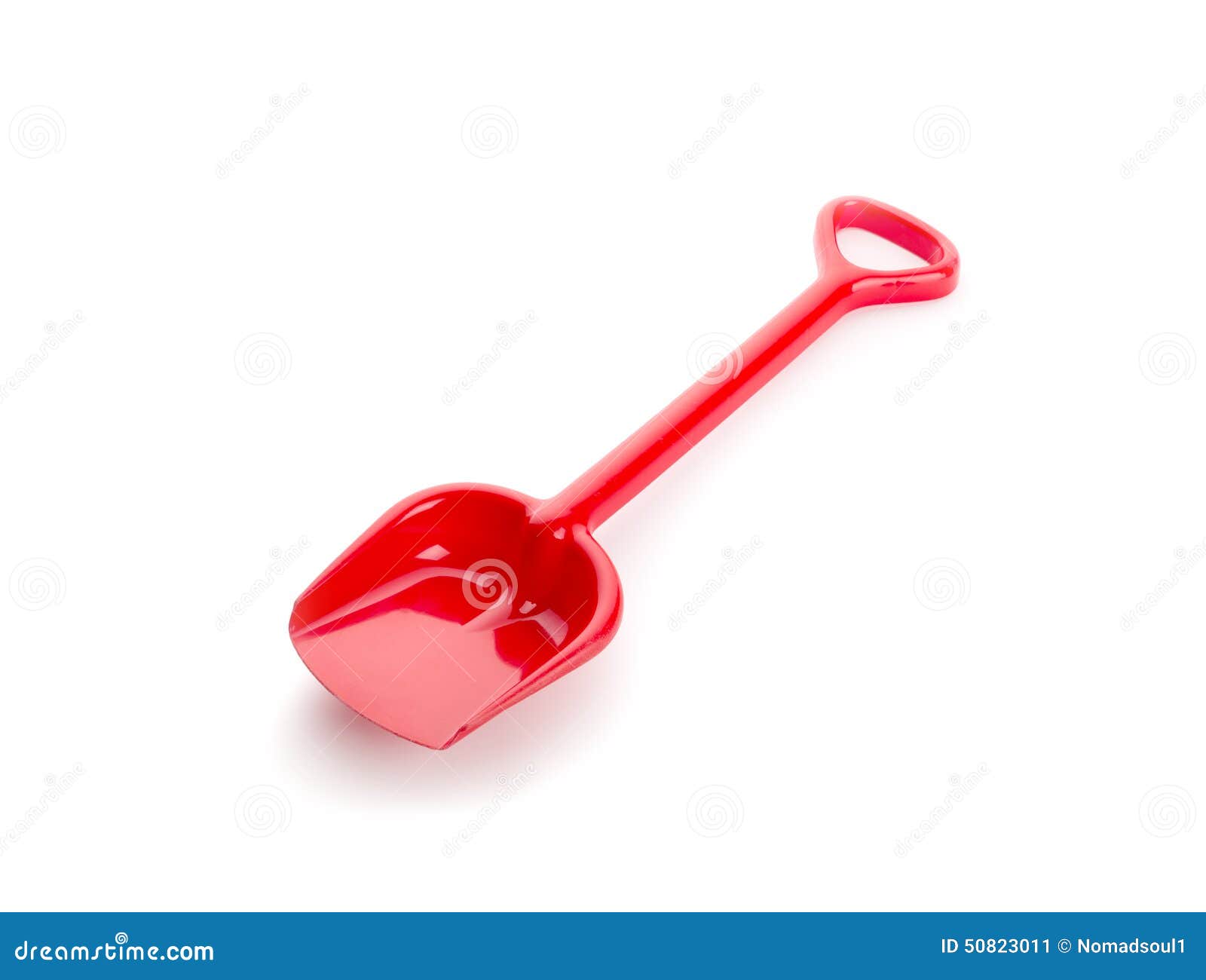 Red plastic toy shovel stock image. Image of childhood - 50823011