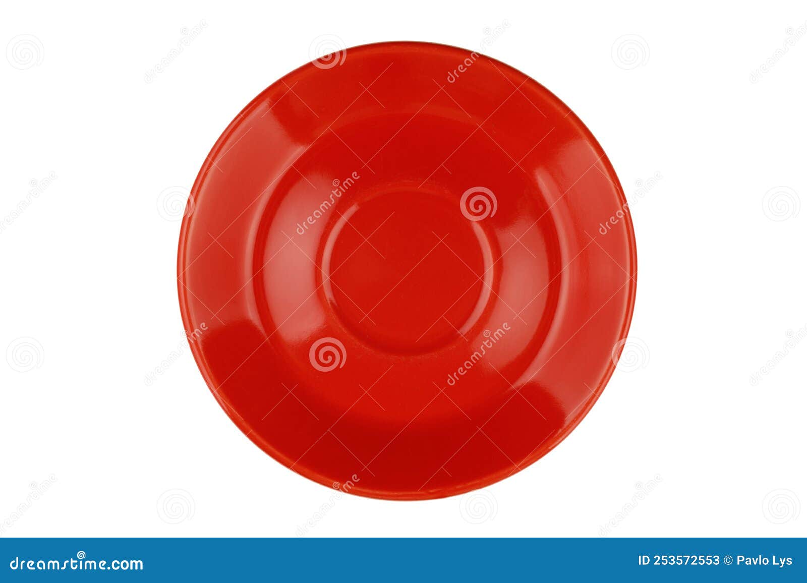Red plate isolate top view stock image. Image of dinner - 253572553