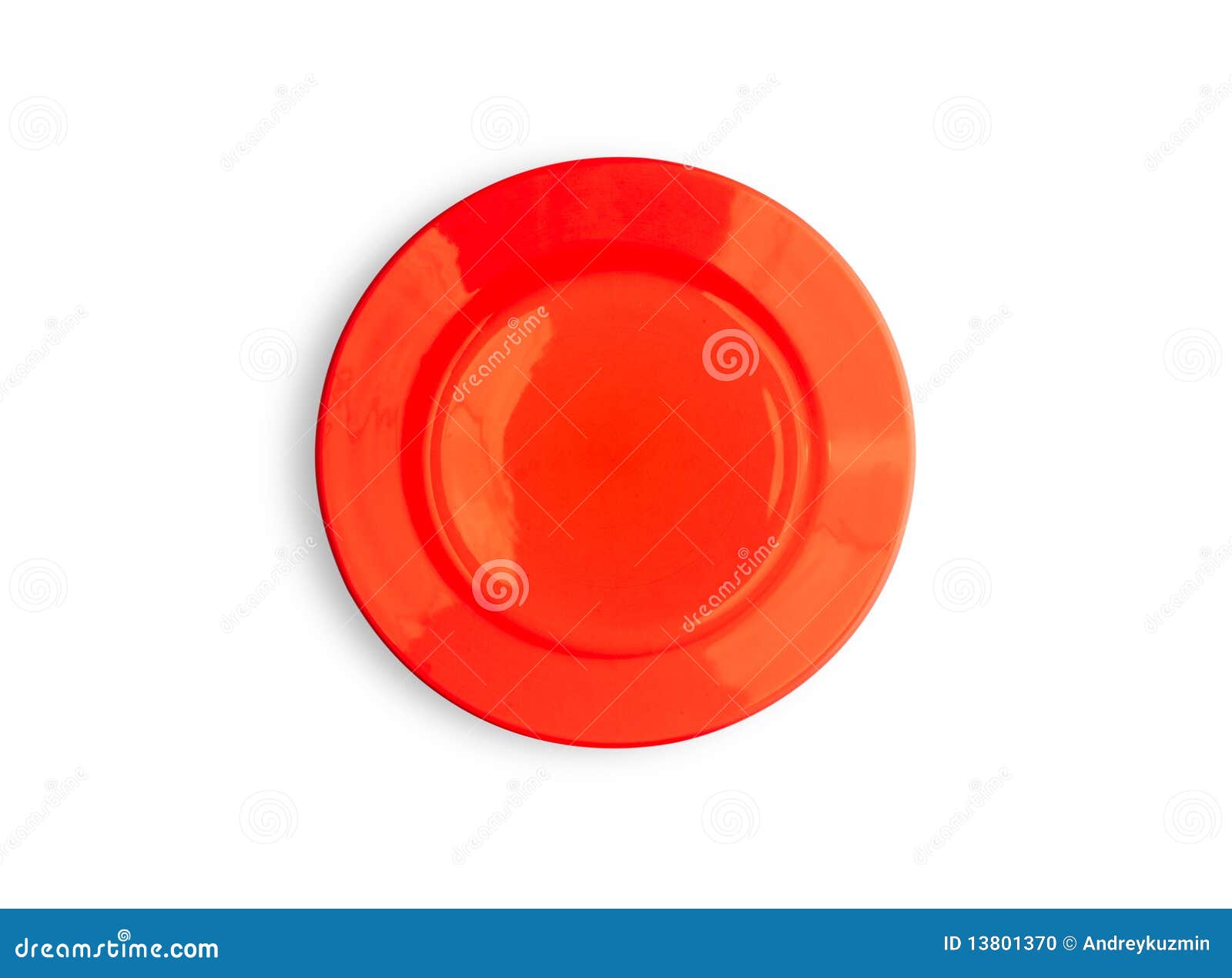 Red Plate on White Like Japan Flag Top View Stock Photo - Image of ...